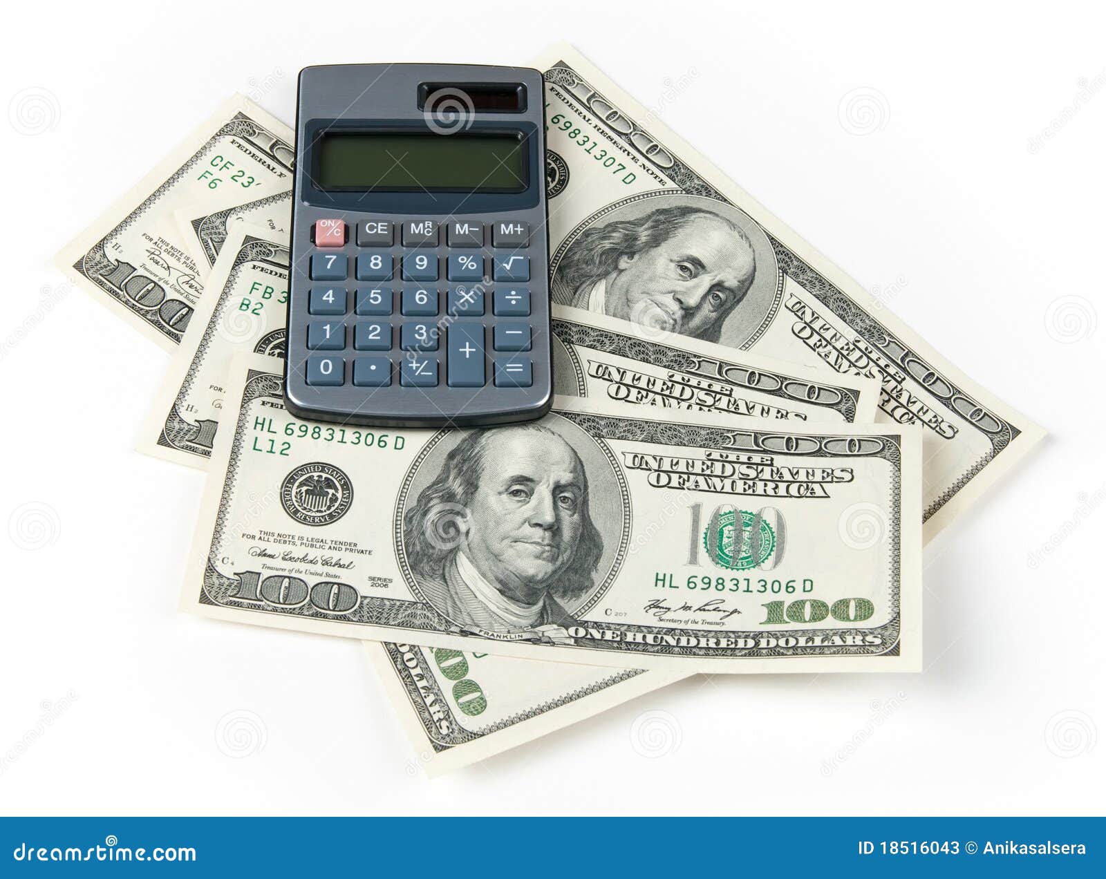 Money and calculator stock image. Image of cash, numbers - 18516043