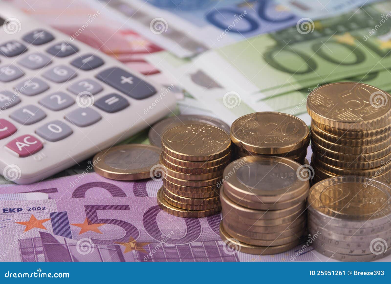 Money and calculator stock image. Image of coin, money - 25951261