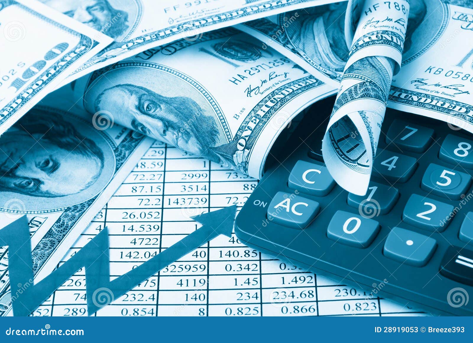 Money and calculator stock image. Image of america, calculator - 28919053