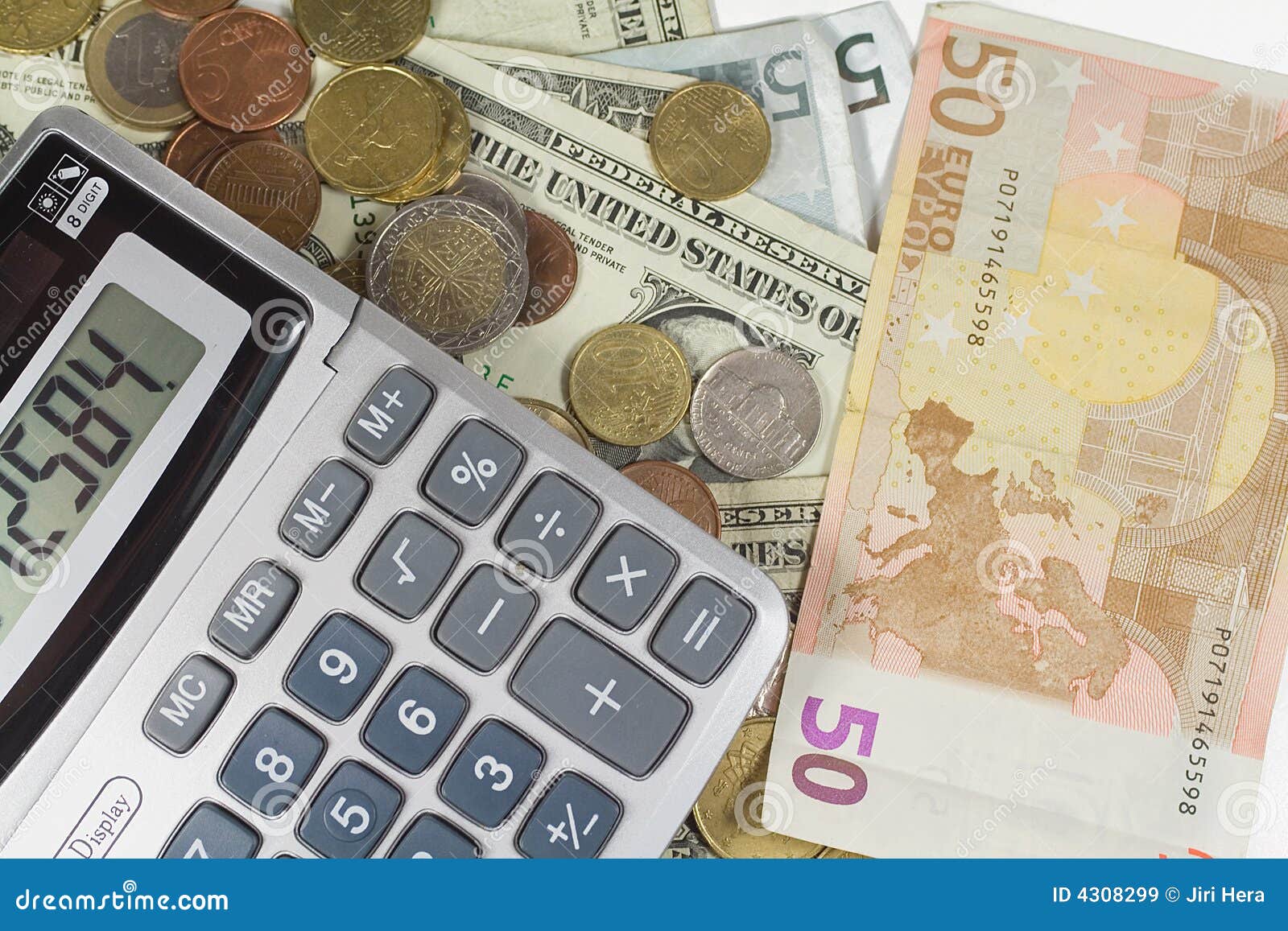 Money and calculator stock image. Image of interest, finance - 4308299