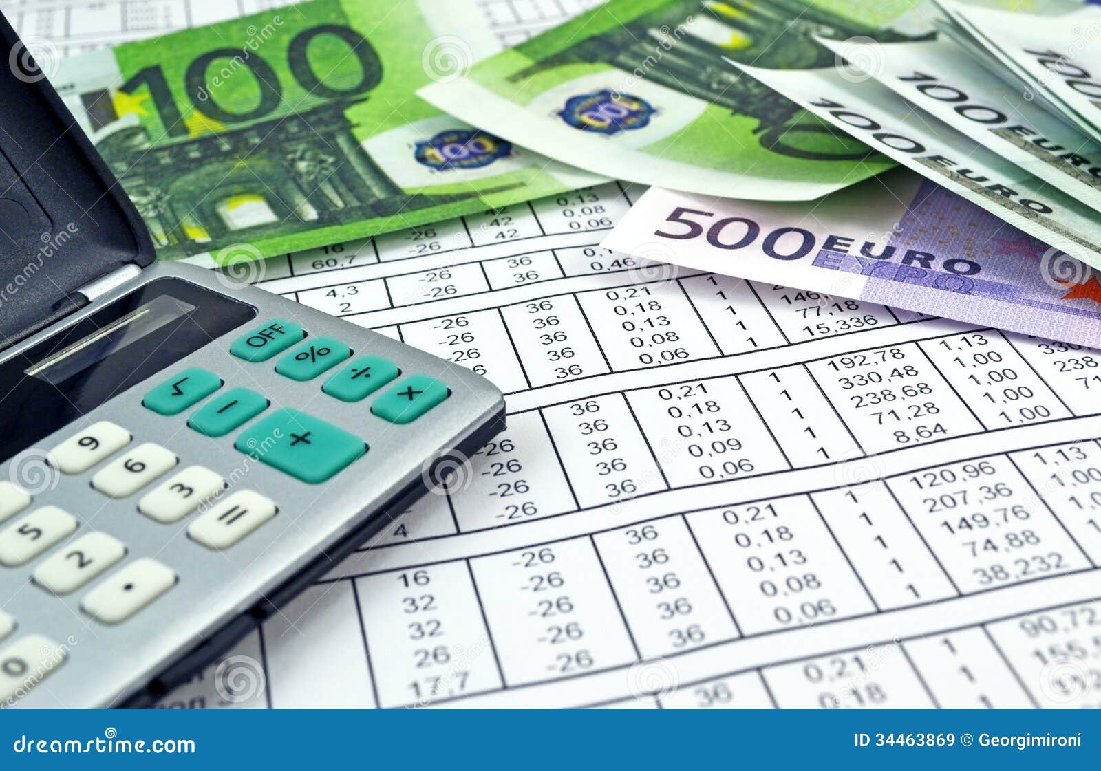 Money and calculator stock image. Image of currency, global - 34463869