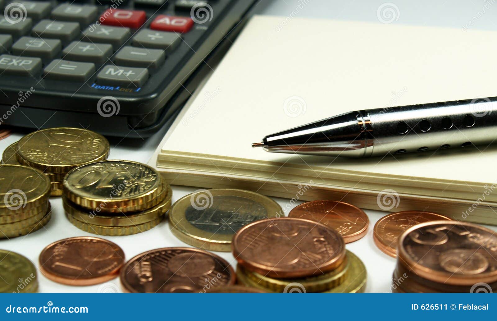 Money Calculator And Notepad Stock Image Image Of Calculate