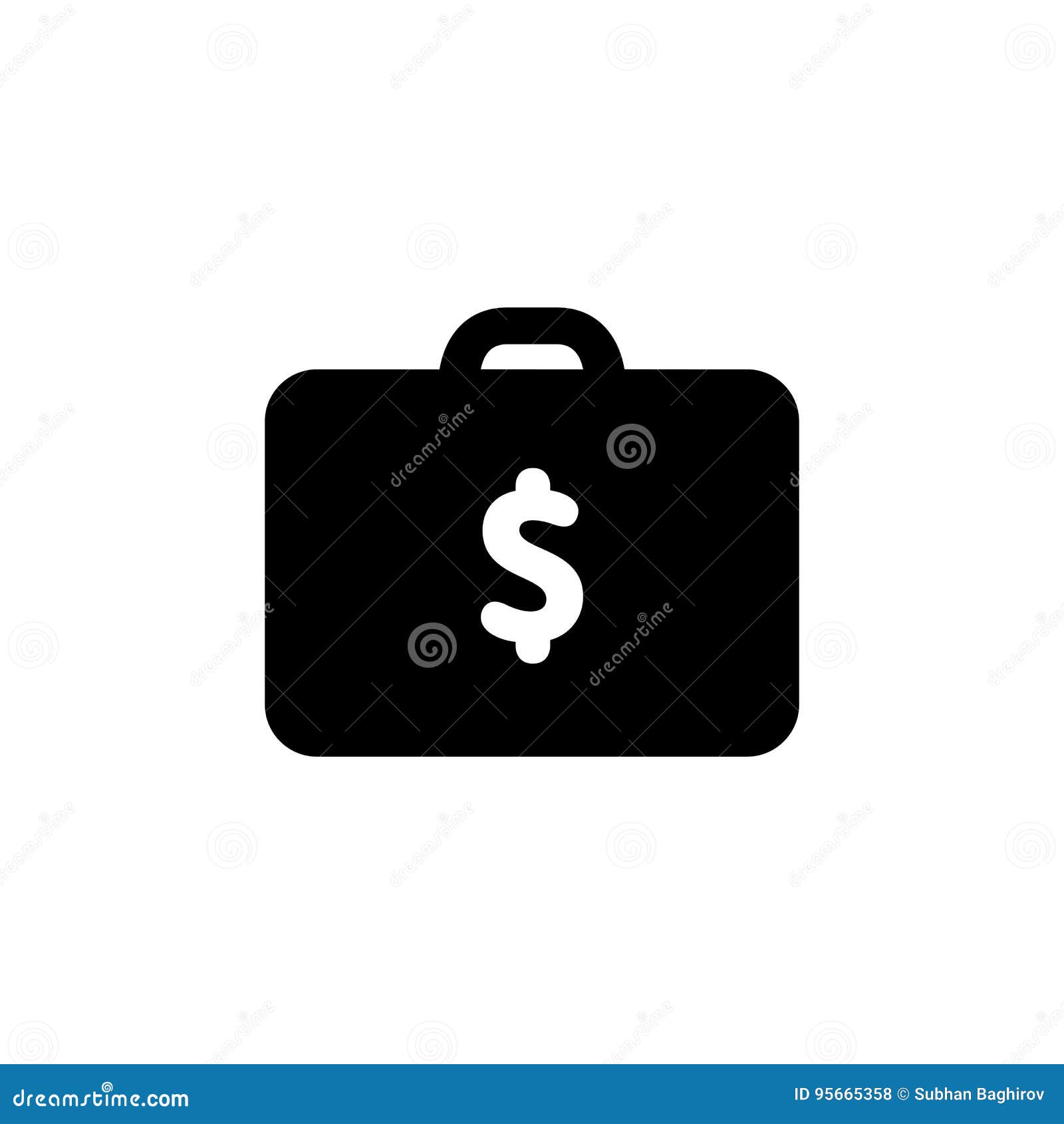 Money Case Icon Flat Style Simple Vector Illustration Stock Vector ...