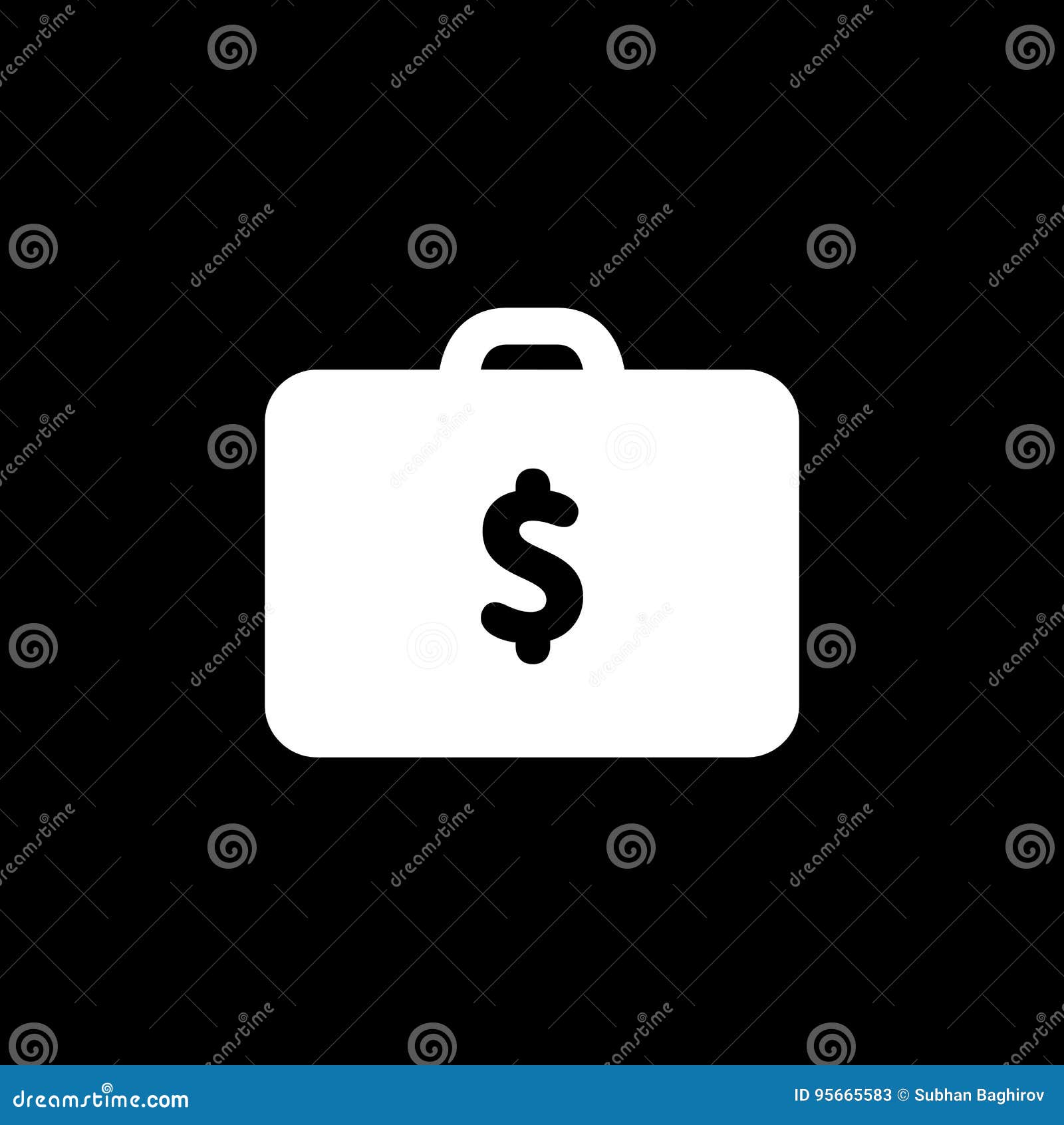 Money Case Icon Flat Style Simple Vector Illustration Stock Vector ...