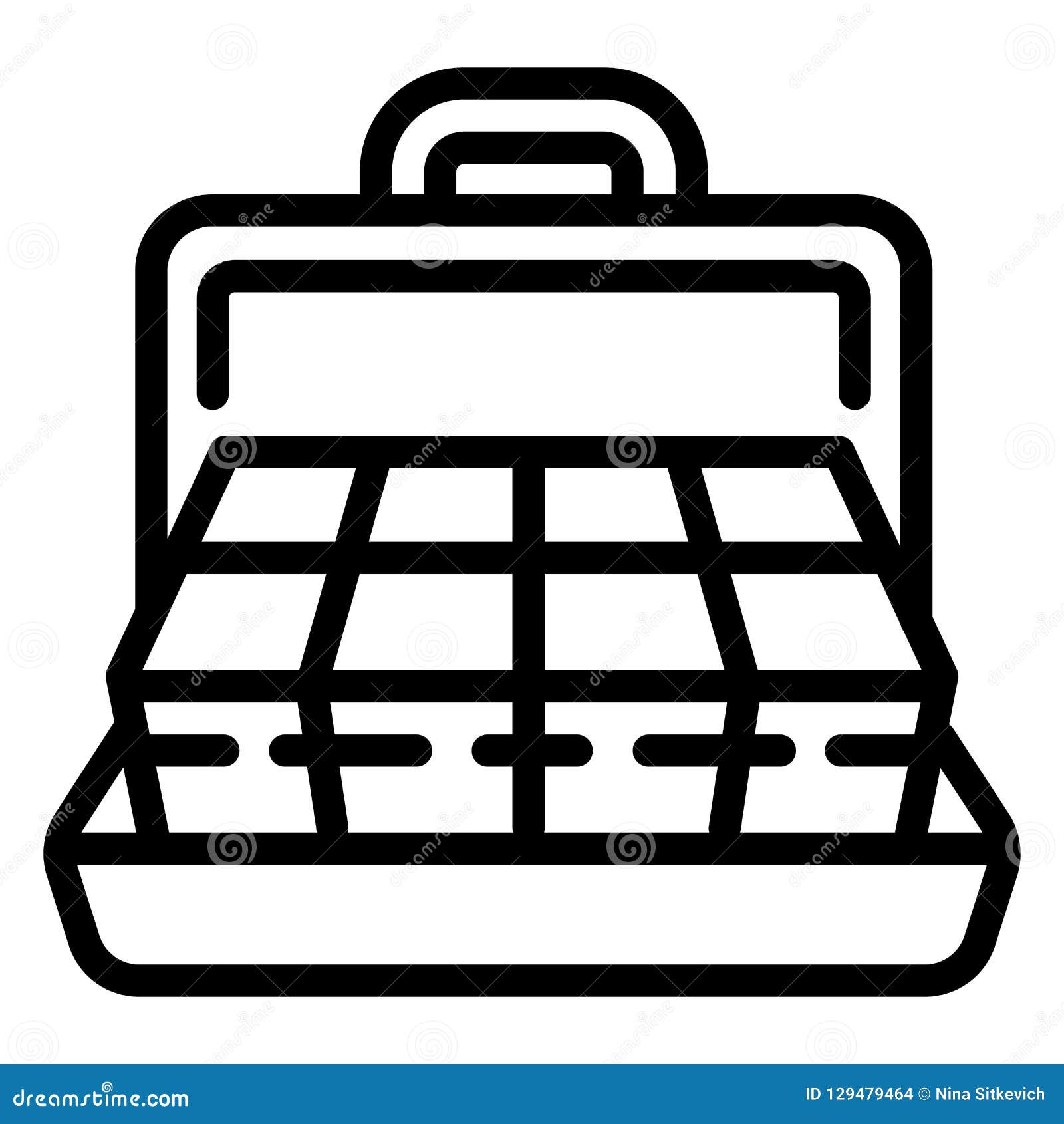 Money Case Icon, Outline Style Stock Vector - Illustration of dollar ...