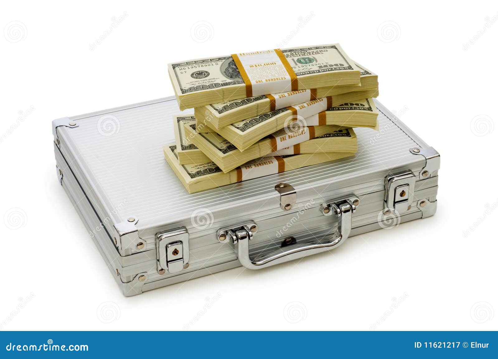 Money in the case isolated stock image. Image of dollar - 11621217