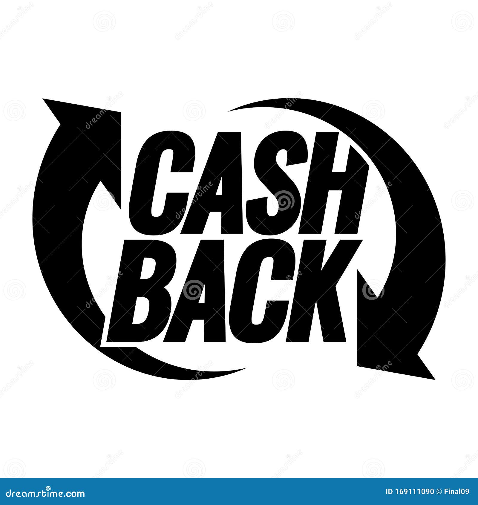 Money cash back icon. stock vector. Illustration of background - 169111090