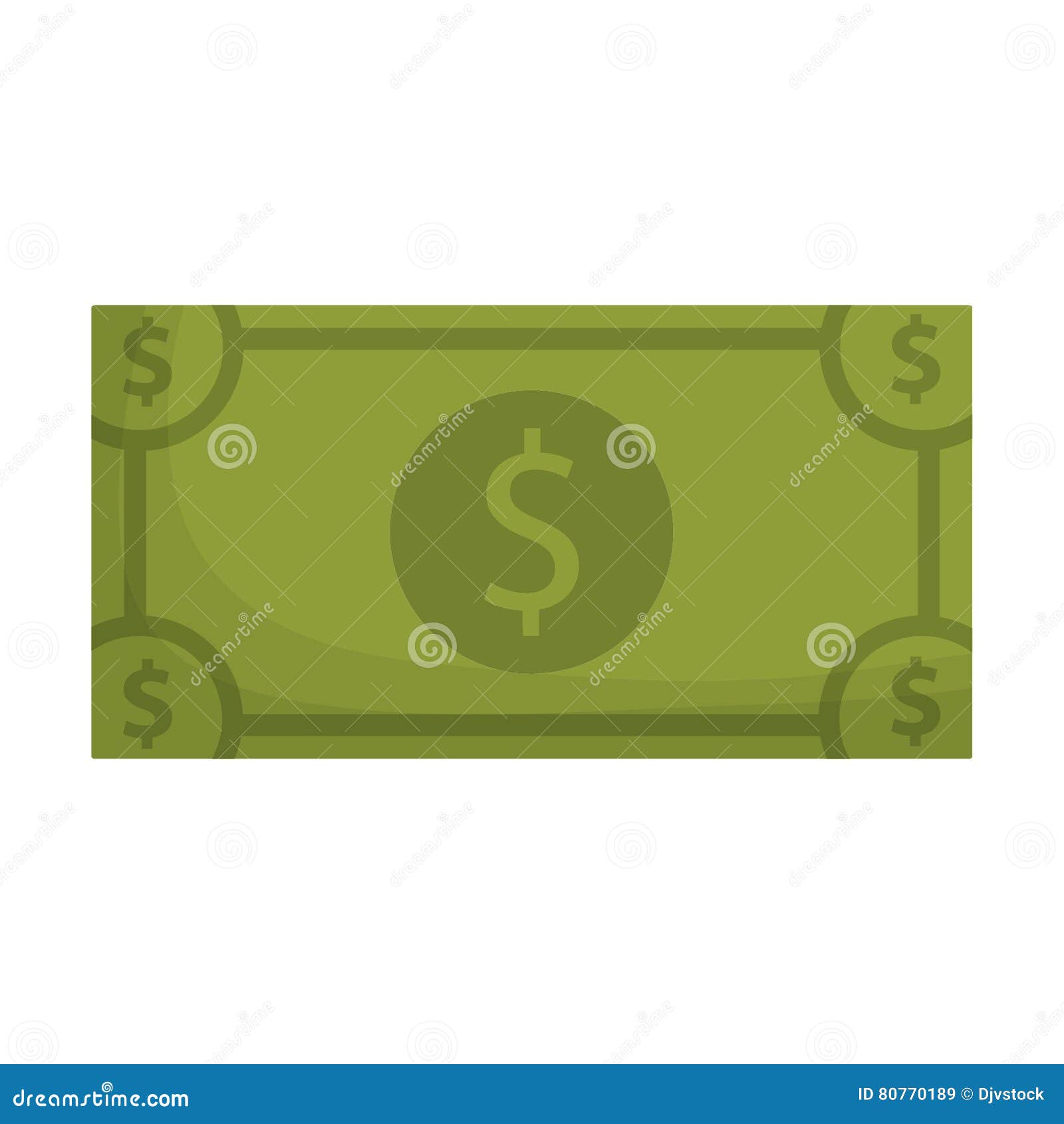 Money cash billet stock vector. Illustration of salary - 80770189