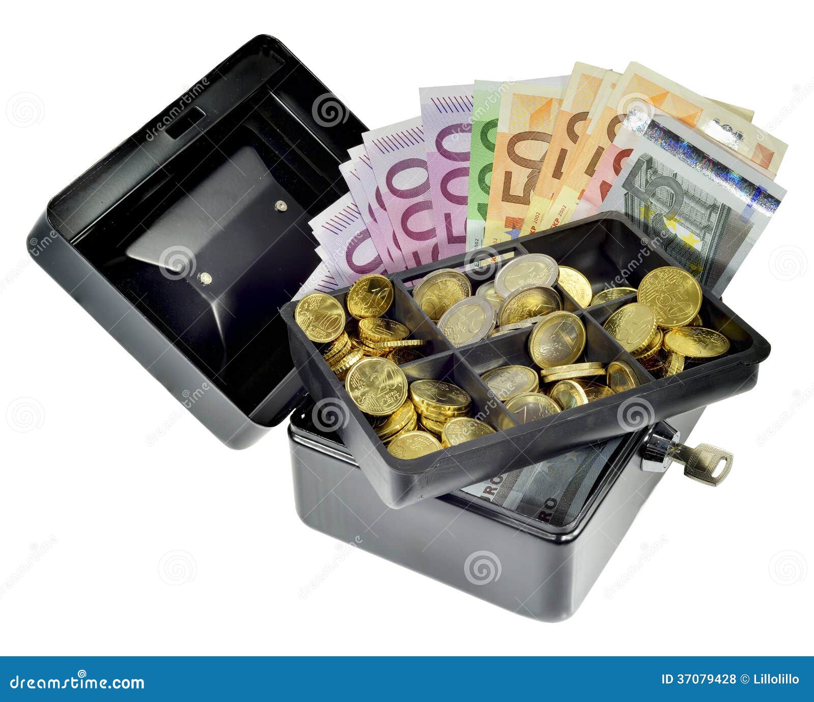 Money in cash box stock photo. Image of bill, isolated - 37079428