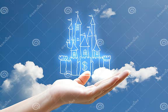 Money castle stock image. Image of gift, money, dollar - 28635617