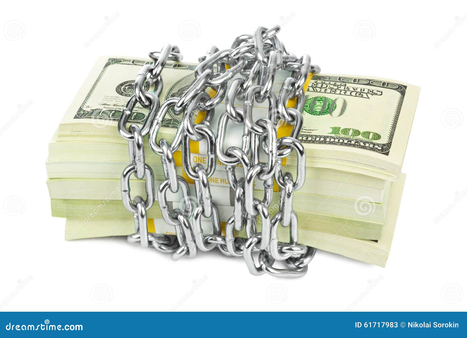Money and chain stock image. Image of deposit, metal - 61717983