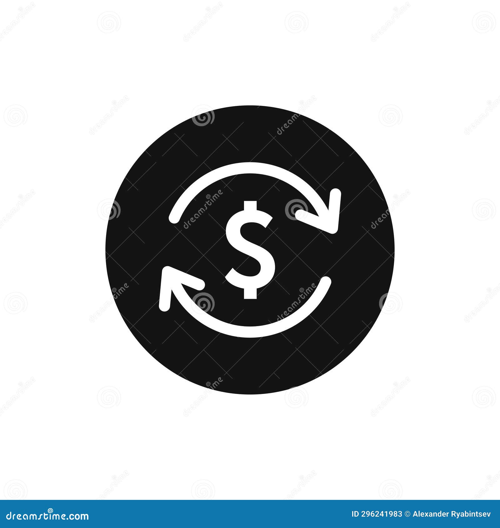 Money Change, Currency Conversion Vector Icon Stock Vector ...