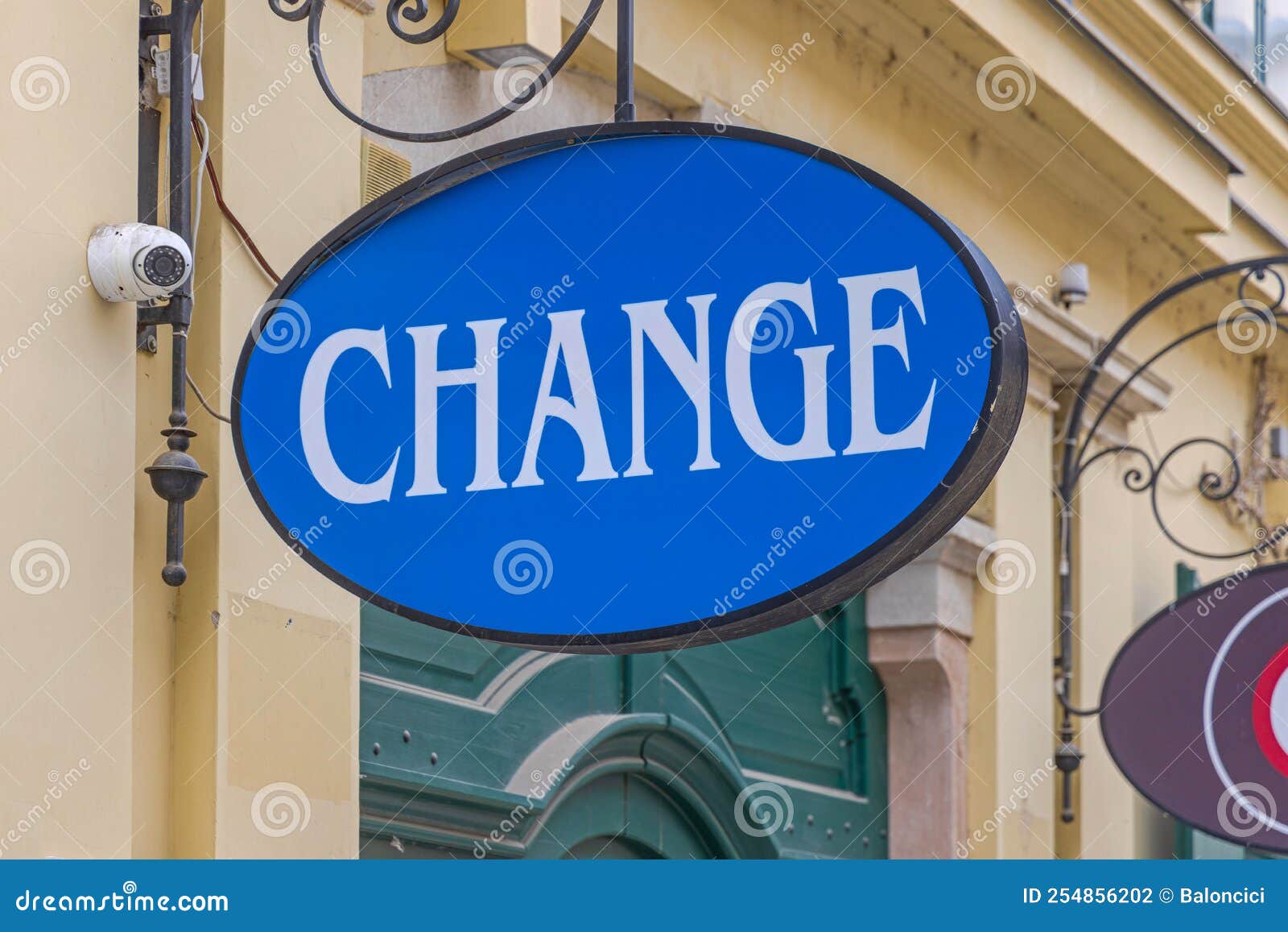 Money Change Sign stock photo. Image of business, foreign - 254856202