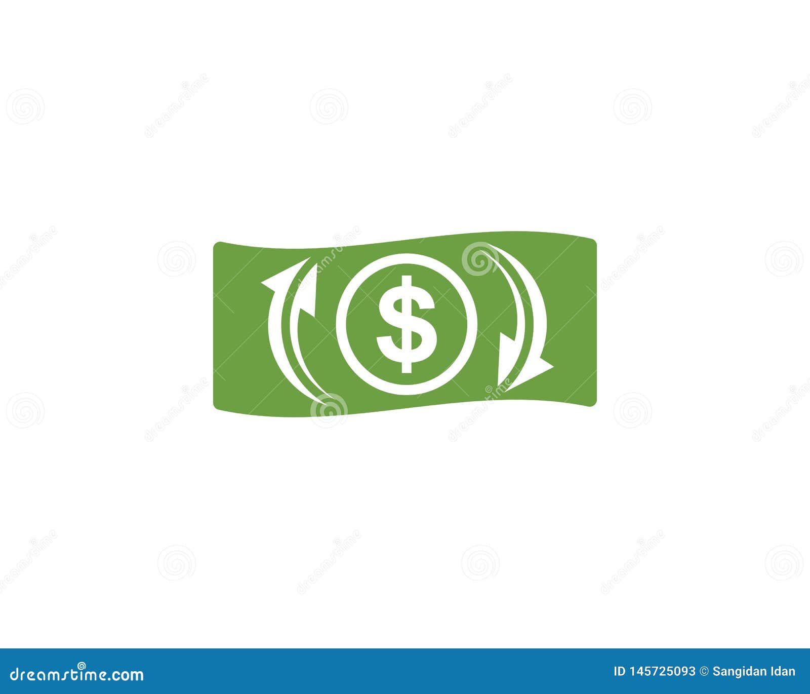 Money Changer Logo Icon Vector Stock Vector - Illustration of dollar ...