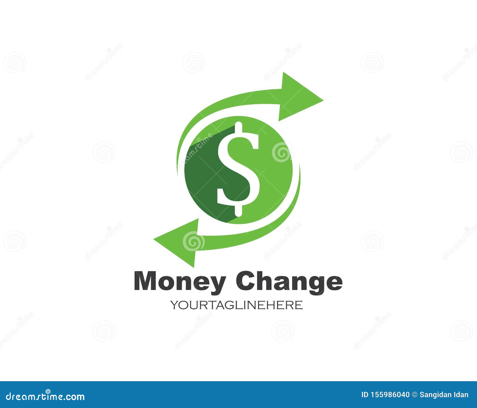 Money Changer Logo Icon Vector Illustration Stock Vector - Illustration ...