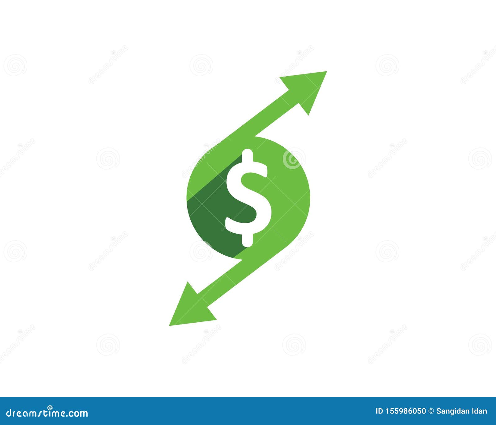 Money Changer Logo Icon Vector Illustration Stock Vector - Illustration ...