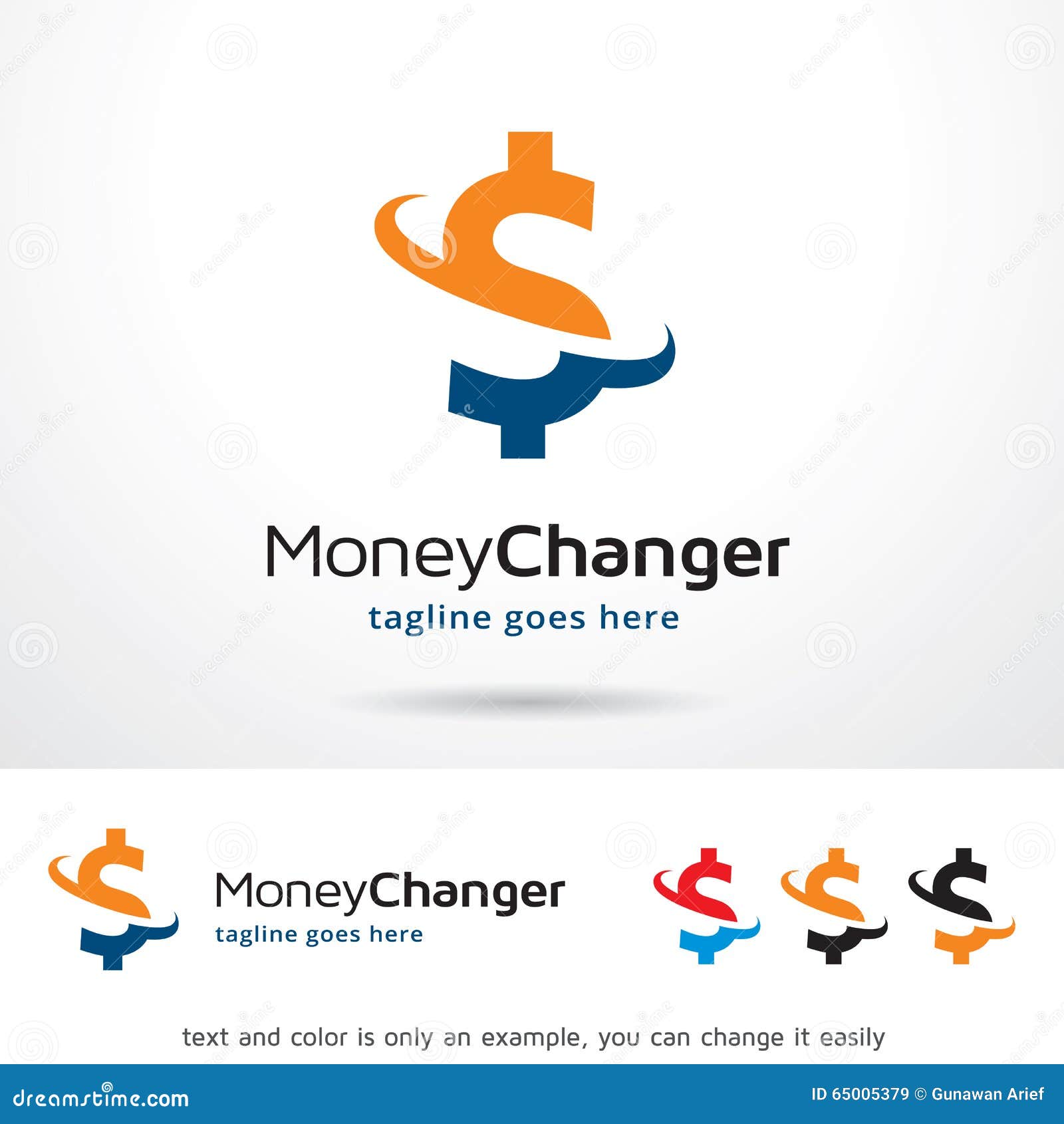 Money Changer Logo Template Design Vector Stock Vector - Illustration ...