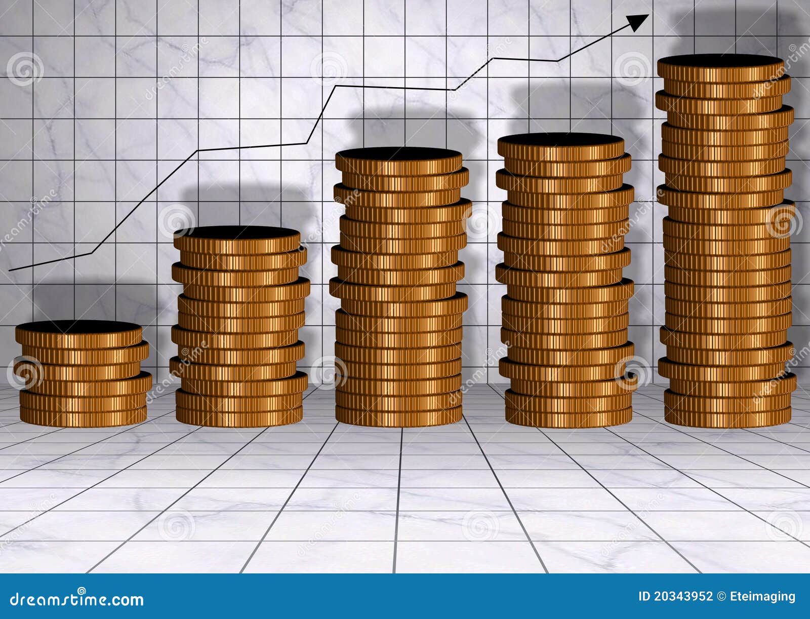 Money chart stock illustration. Illustration of success - 20343952
