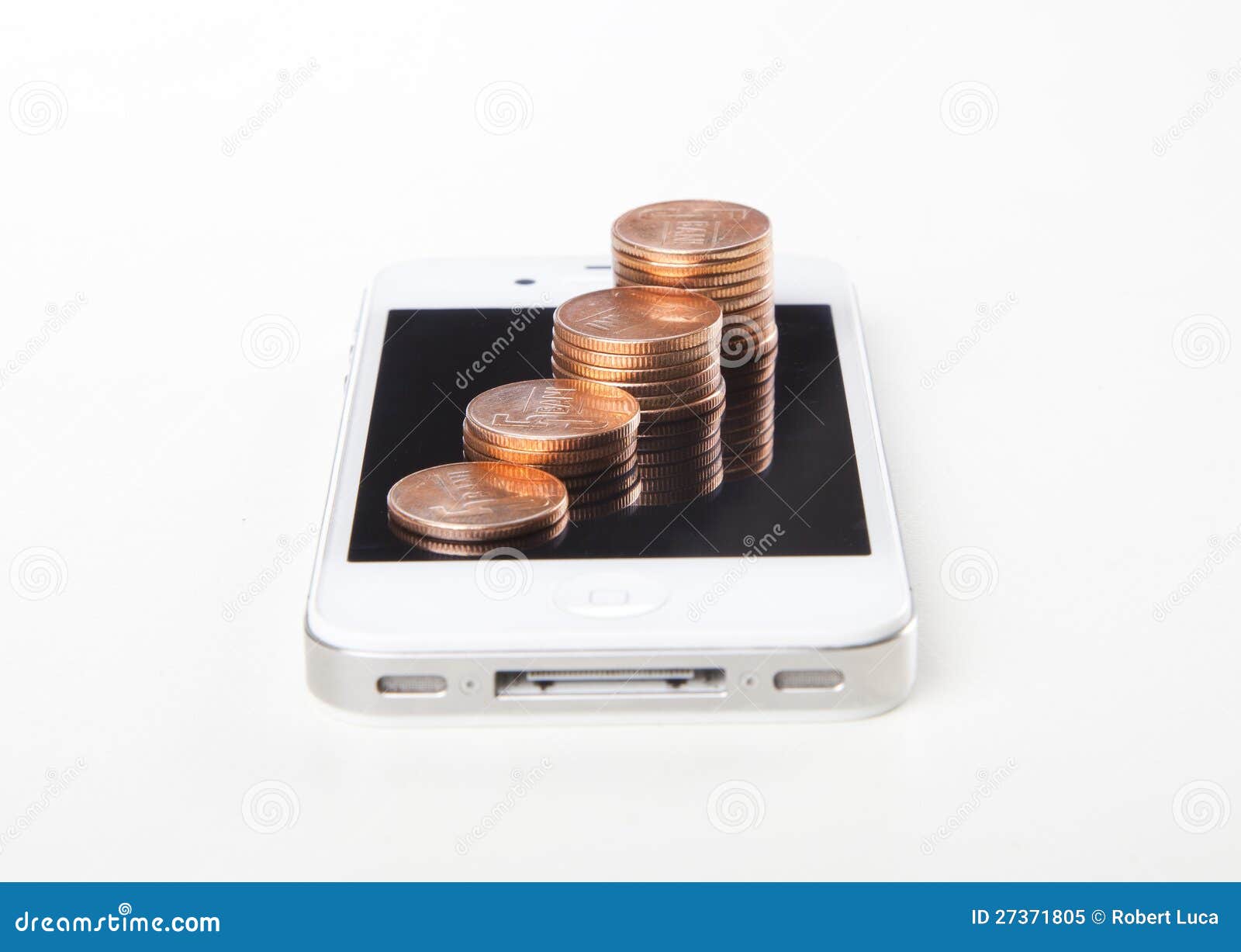 Money chart on smartphone stock image. Image of internet - 27371805