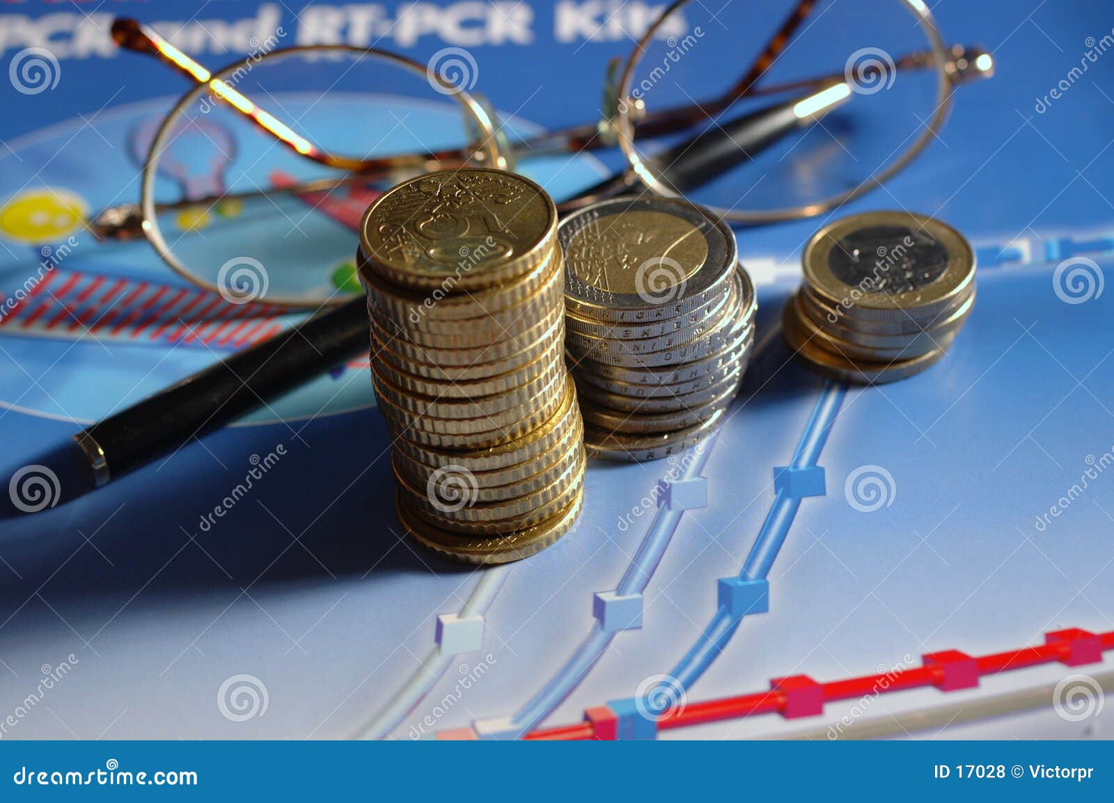 Money&charts stock photo. Image of euro, rise, dollar - 17028