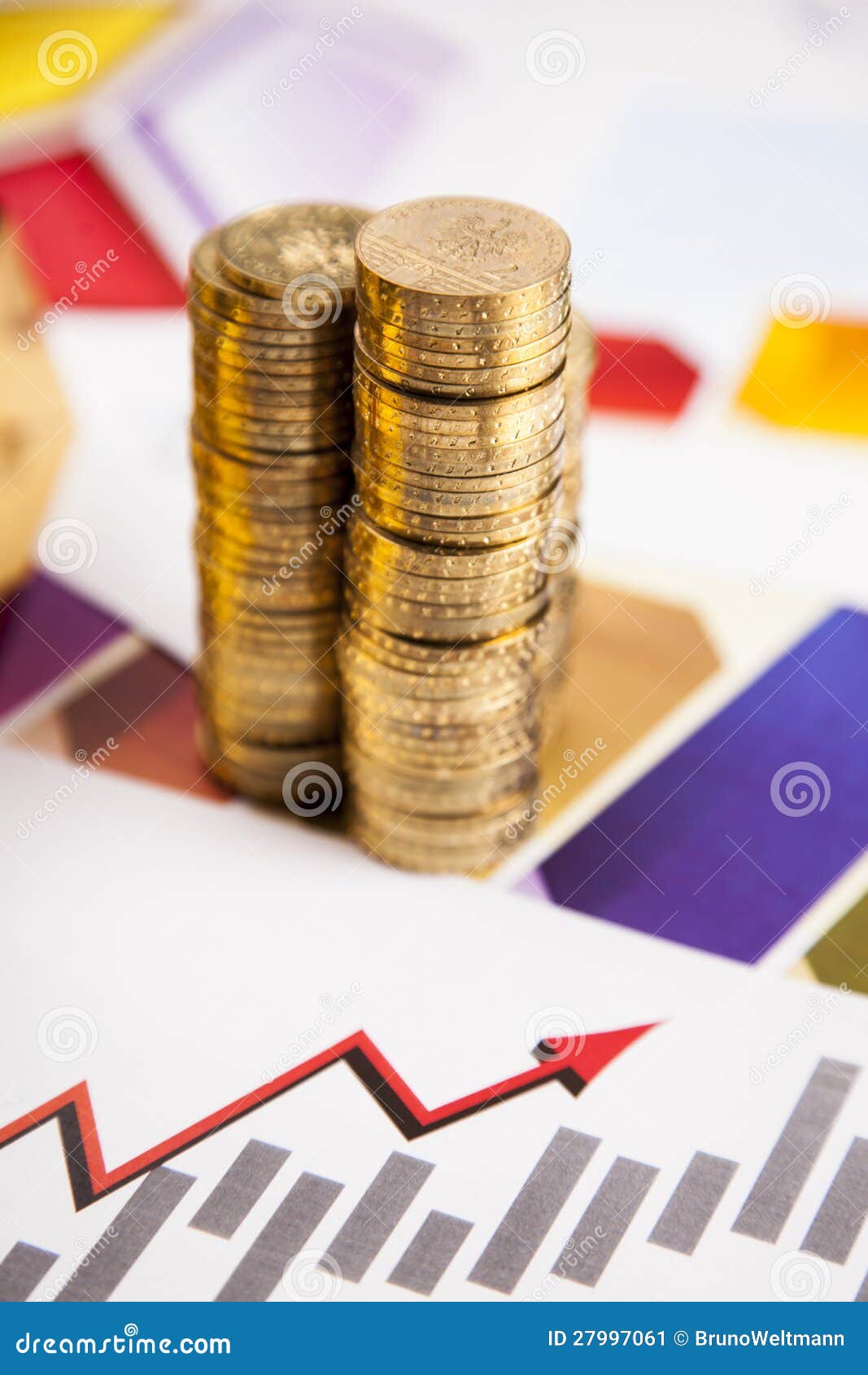 Money on charts! stock image. Image of golden, concept - 27997061