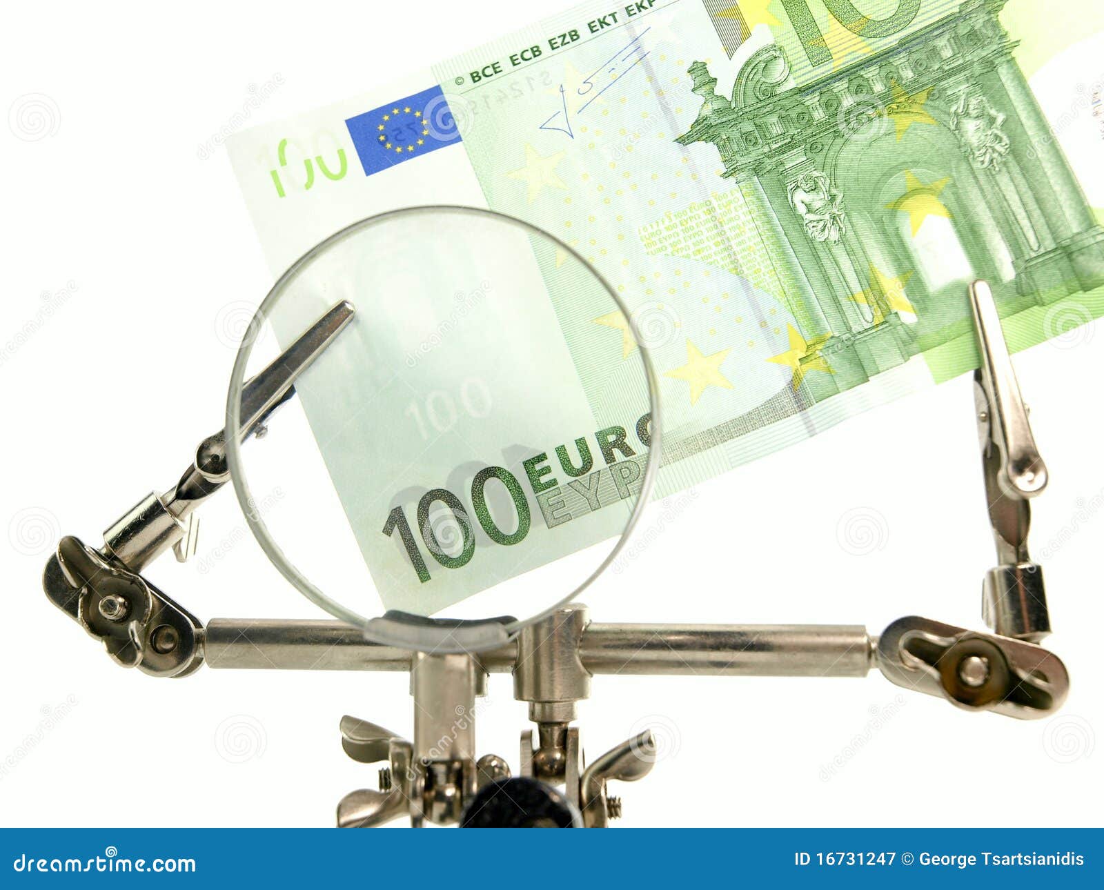 Money check stock image. Image of glass, magnifier, savings - 16731247