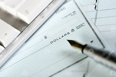 Money check stock image. Image of checkbook, classic, accounting - 6665177