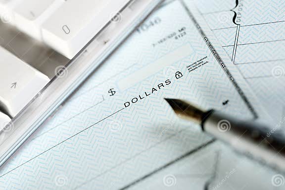 Money check stock image. Image of checkbook, classic, accounting - 6665177