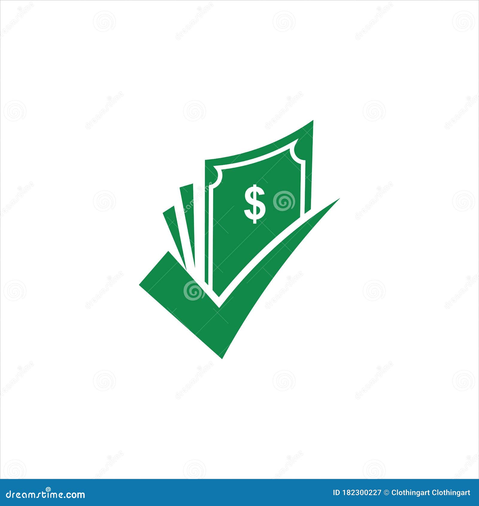 Money and Check Mark Logo Logo Design. Design Template. Icon Stock ...