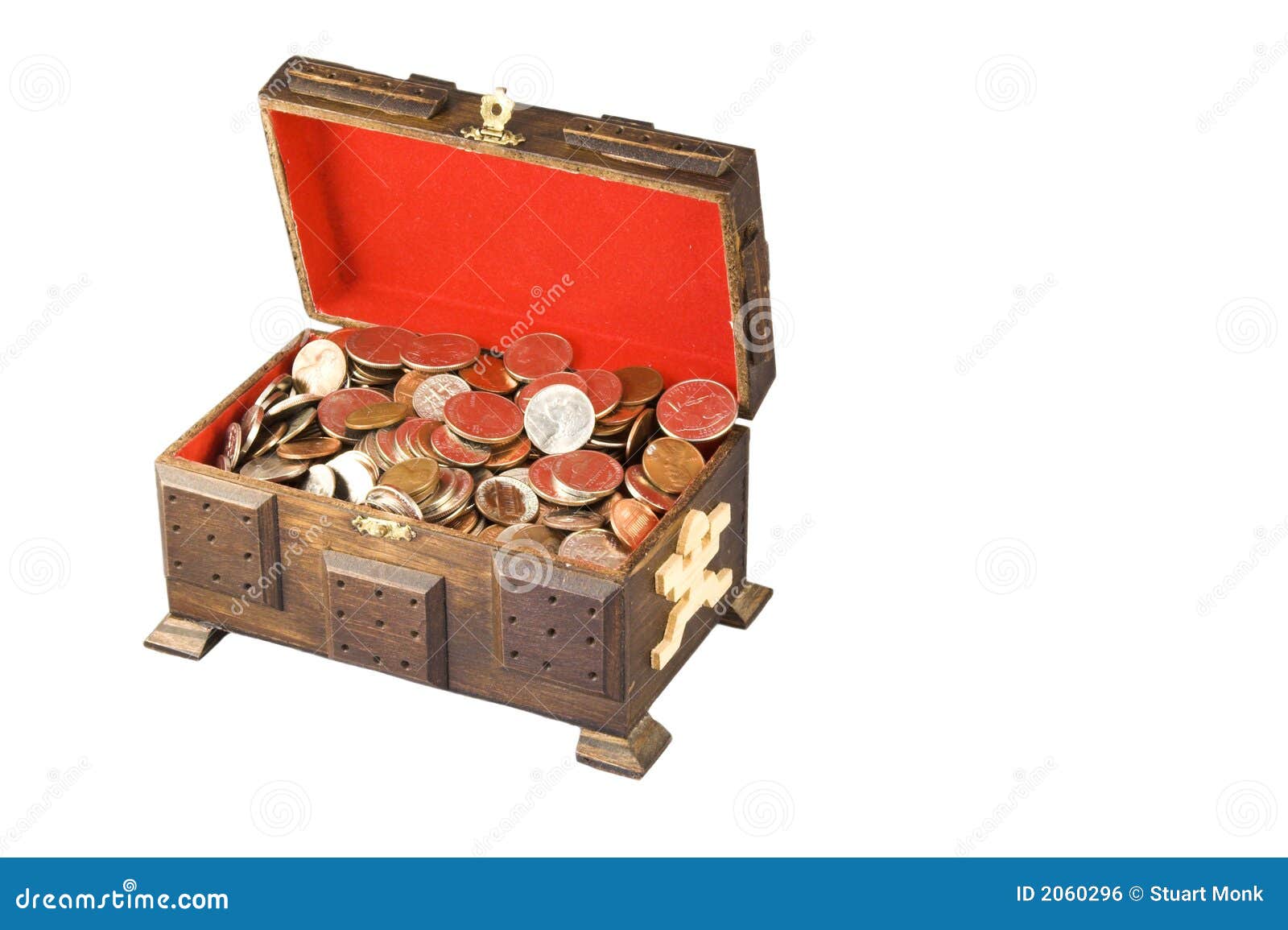 Money in a chest stock photo. Image of savings, dollar - 2060296