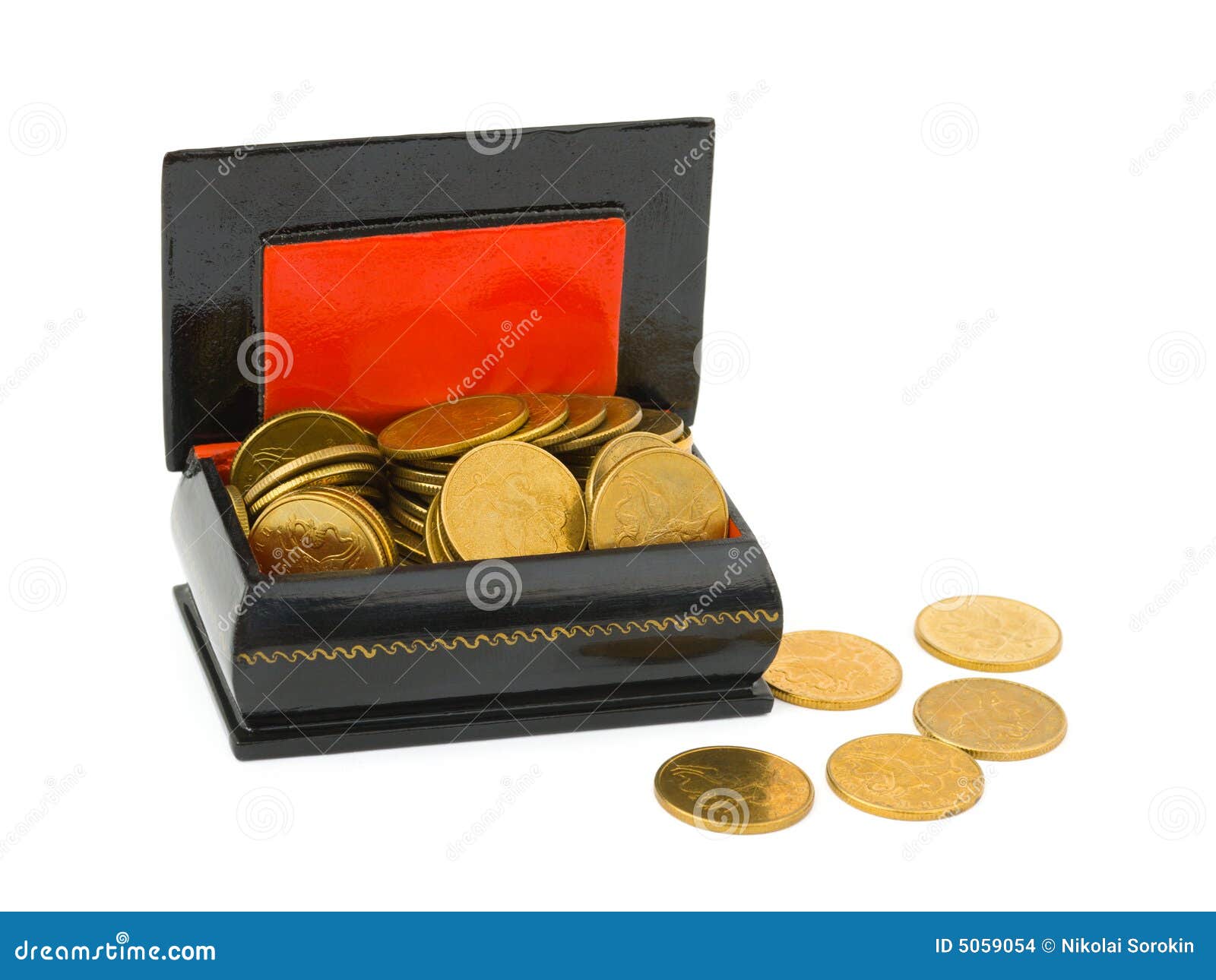 Money In Chest Picture. Image: 5059054