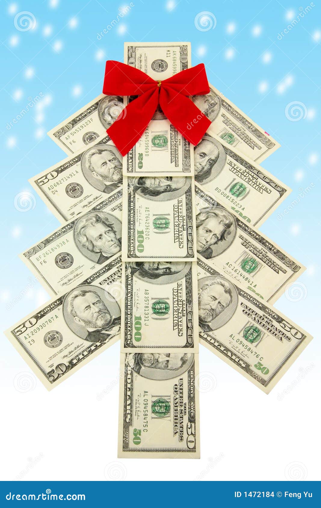 Money Christmas tree stock photo. Image of noel, growth - 1472184