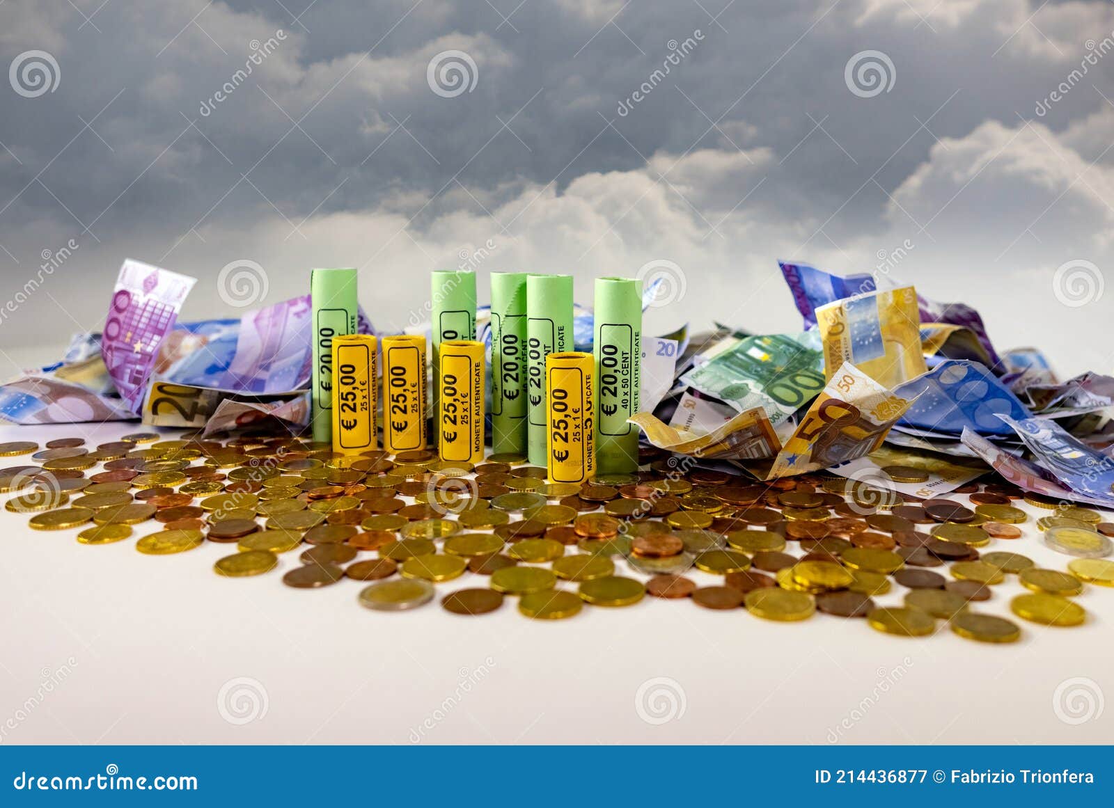 Money City: a City Made of Coins and Banknotes #03 Stock Image - Image ...