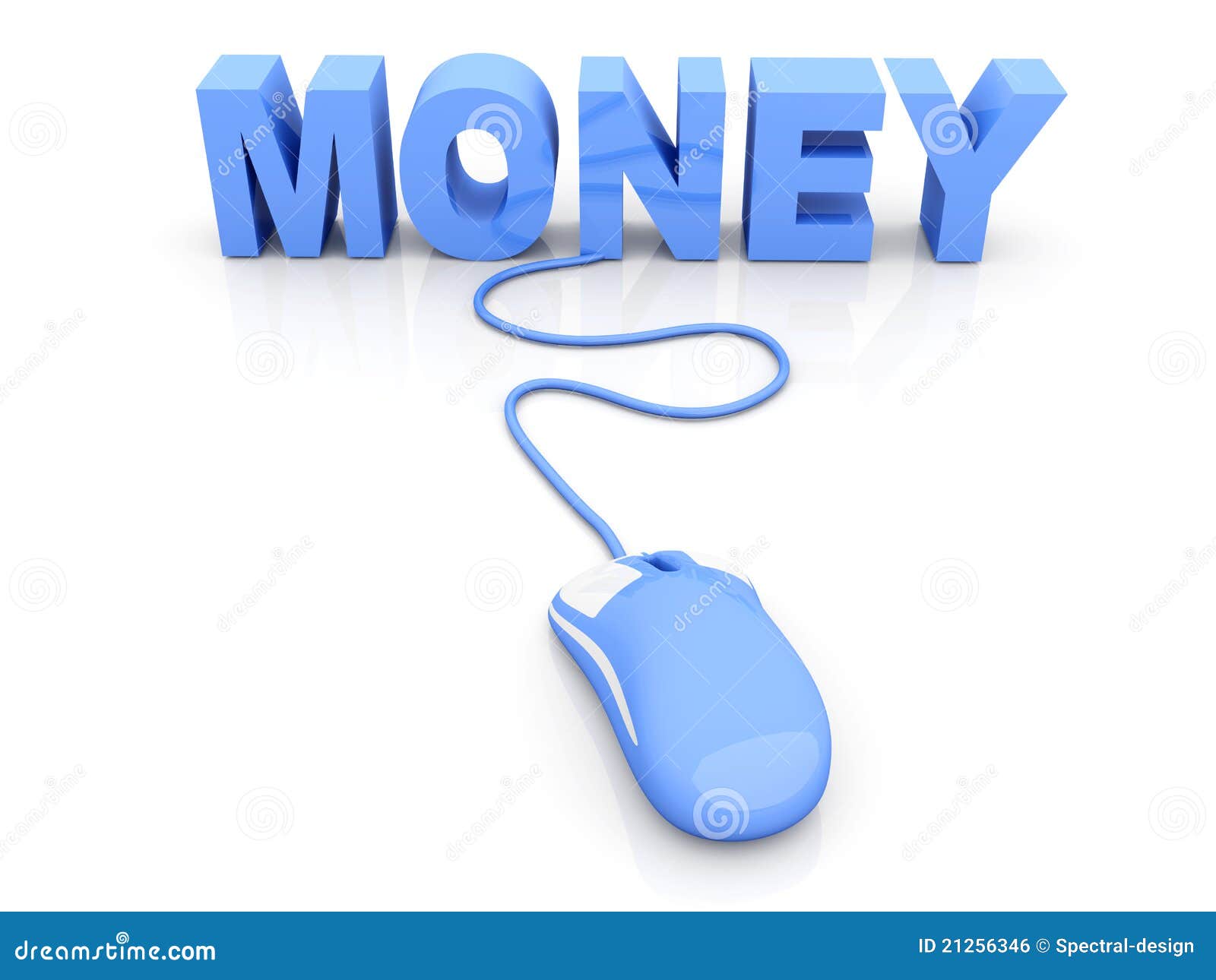 Money Click stock illustration. Illustration of cable - 21256346