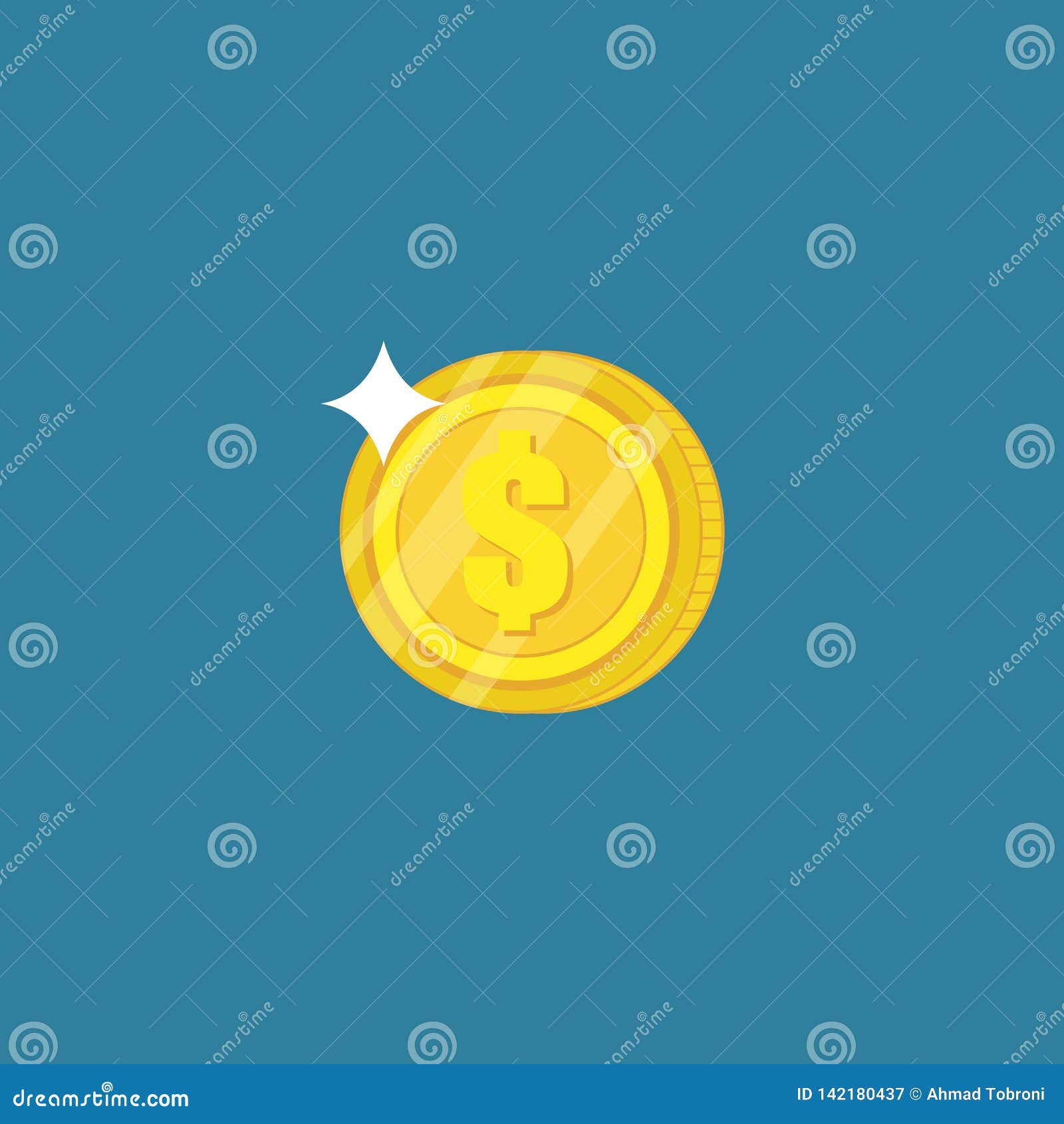 Money Coin Isometric Vector Template Design Illustration Stock Vector ...