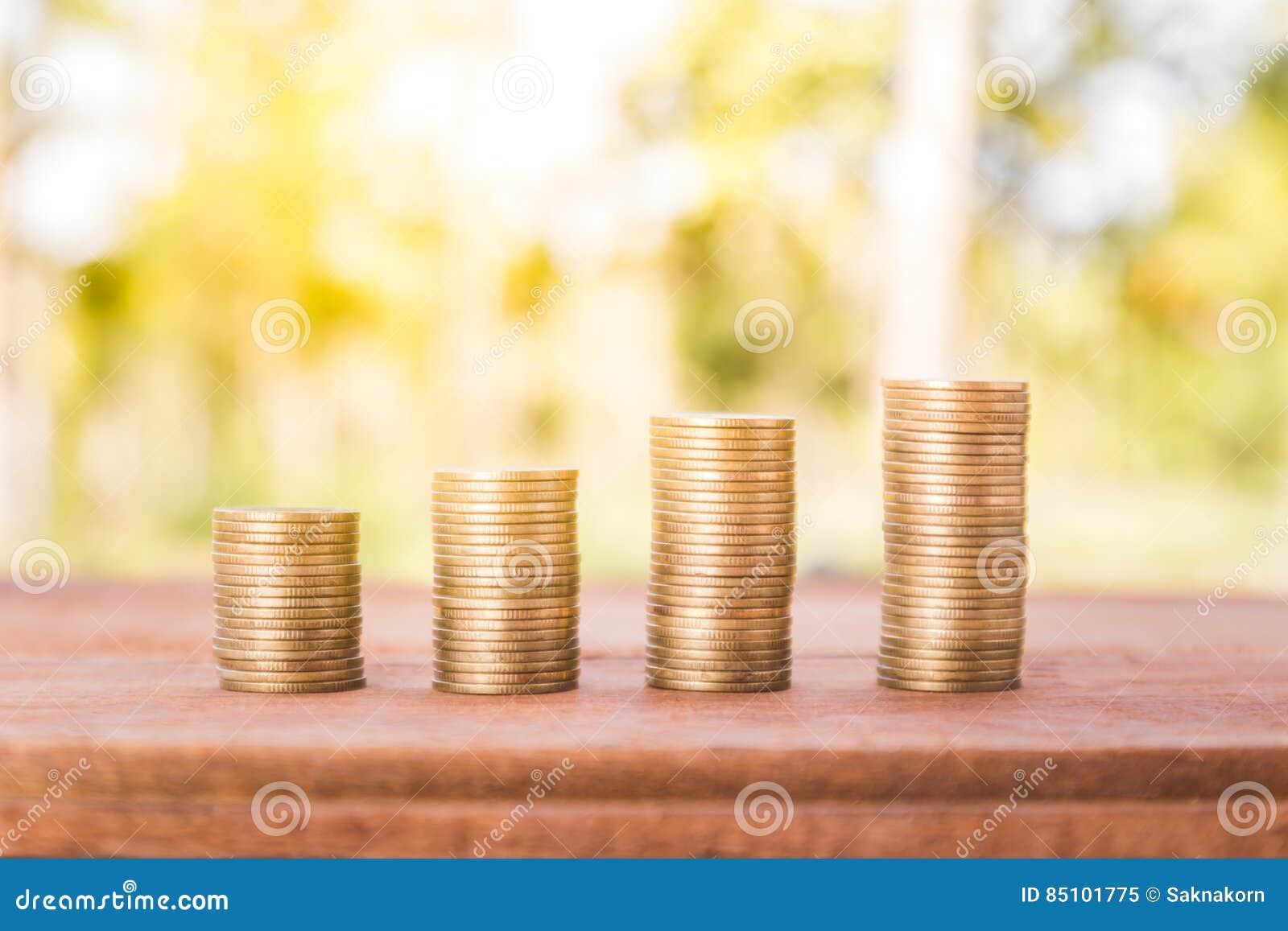 Money Coin Stack Growing Graph Stock Image - Image of dollar, graph ...