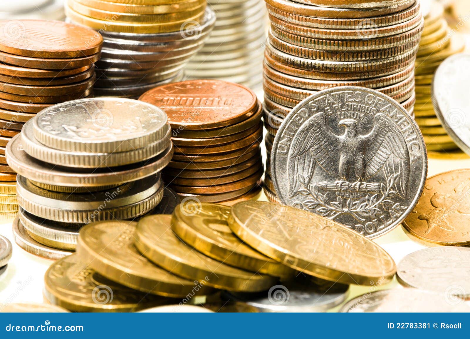 Money (coins) stock image. Image of nearby, number, metal - 22783381