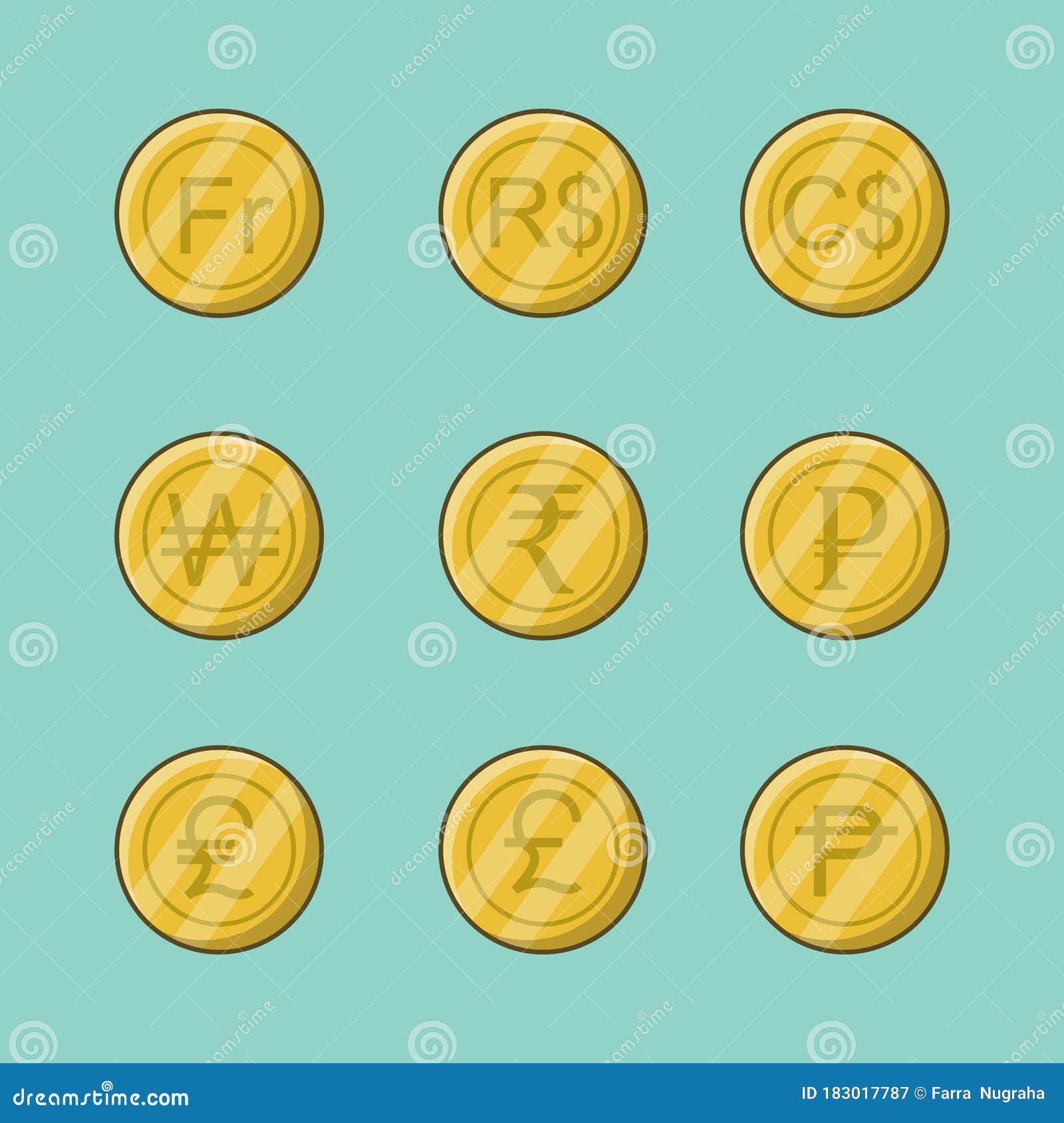 Money Coins Symbol Vector Design Stock Vector - Illustration of graphic ...