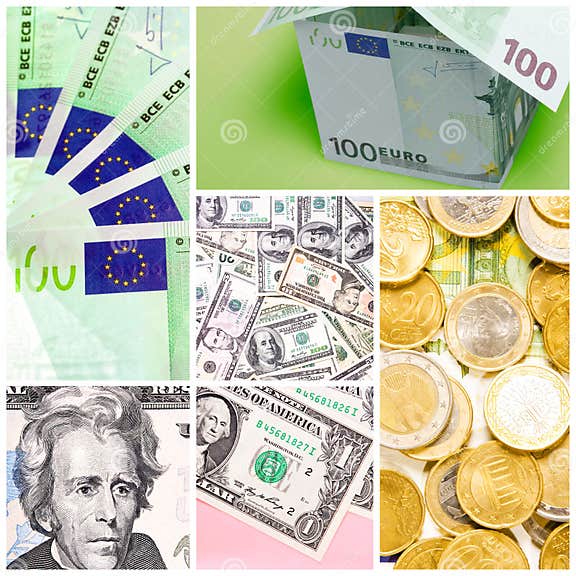 Money collage stock image. Image of european, note, wealth - 12996933