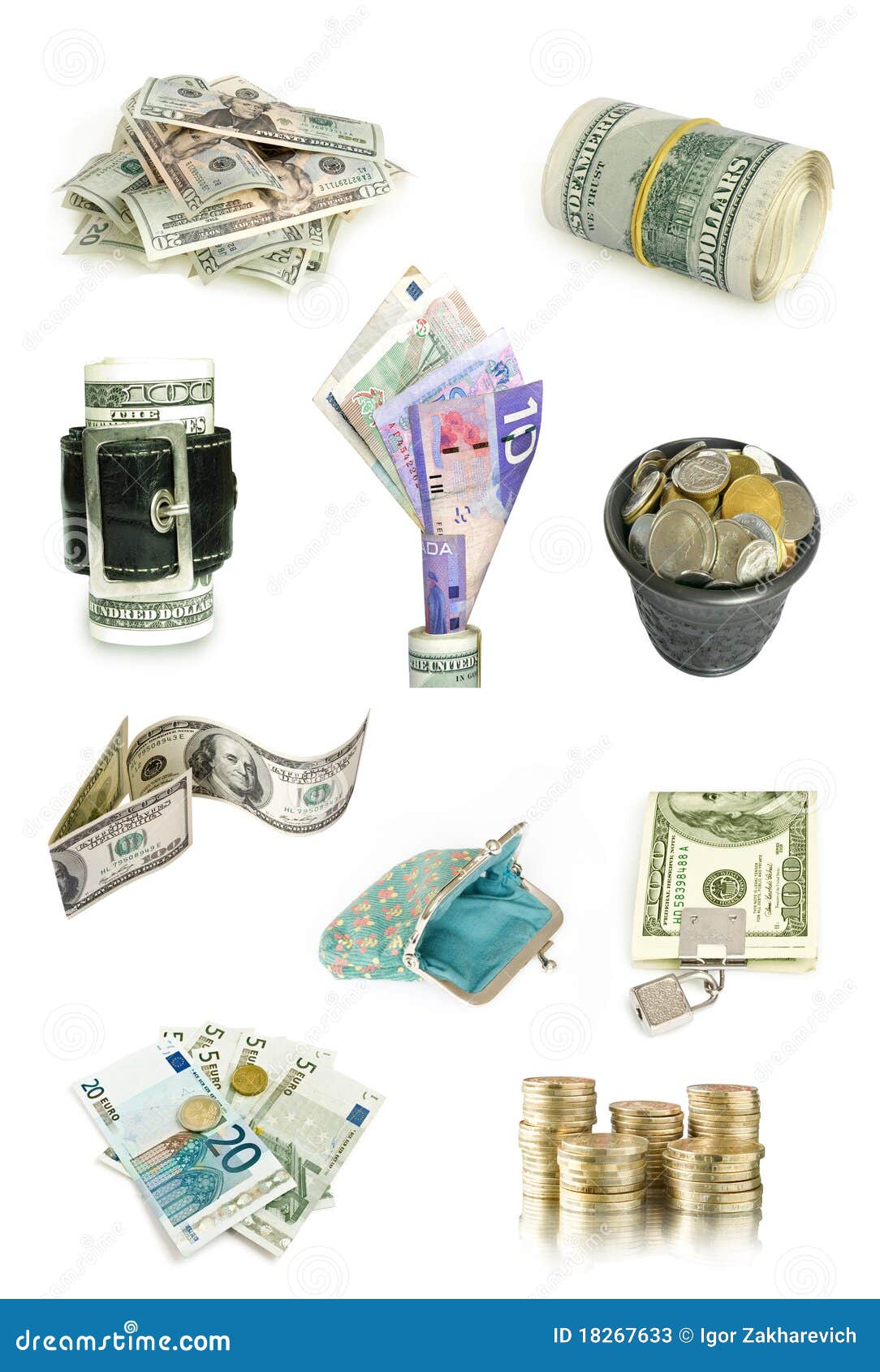 Money collection stock image. Image of buying, investment - 18267633