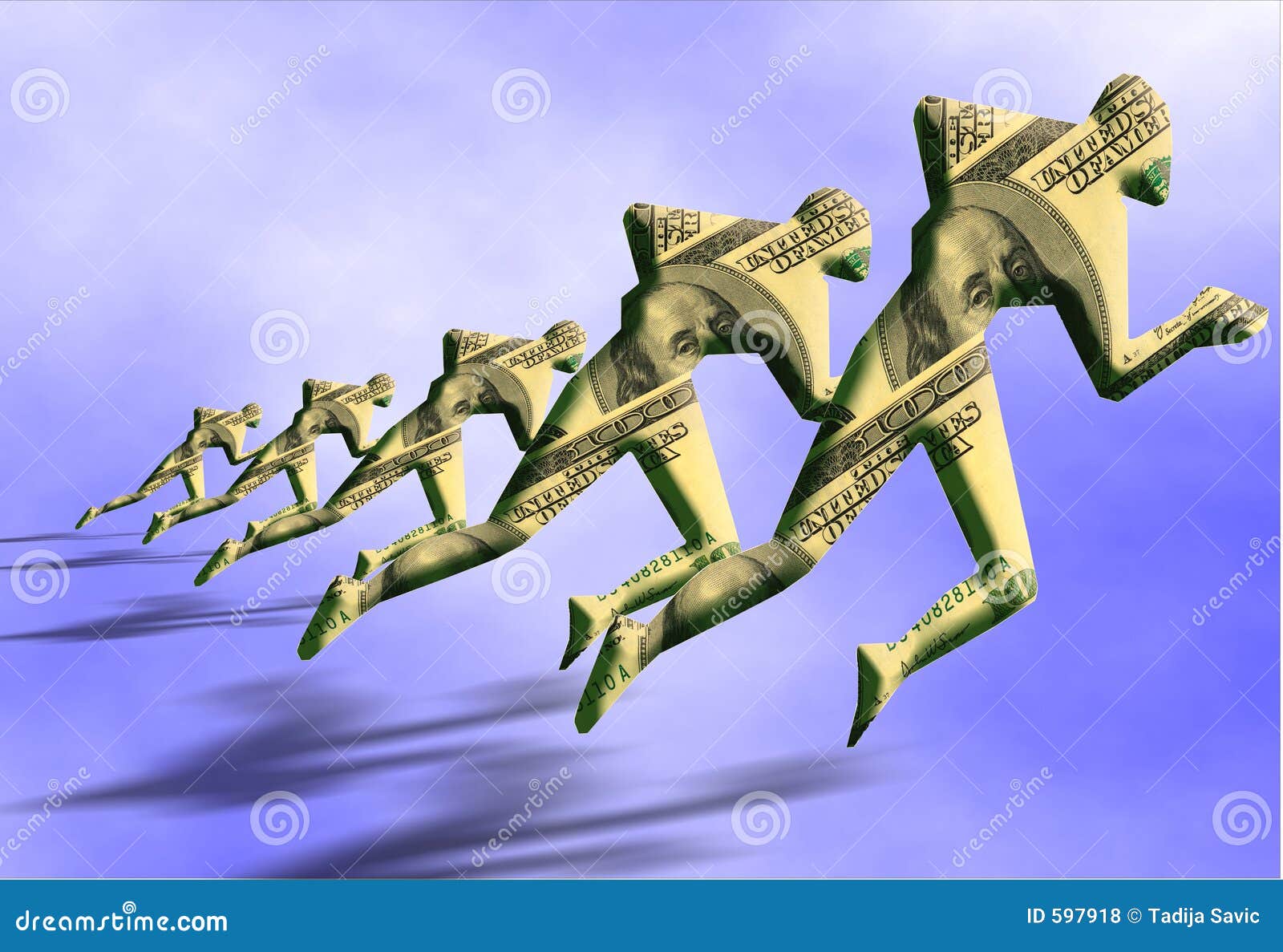 Money competition stock illustration. Illustration of american - 597918