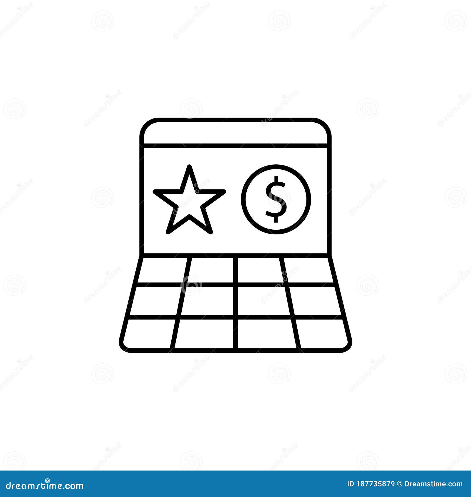 Money, Computer, Star Icon. Element of Marketing for Mobile Concept and ...