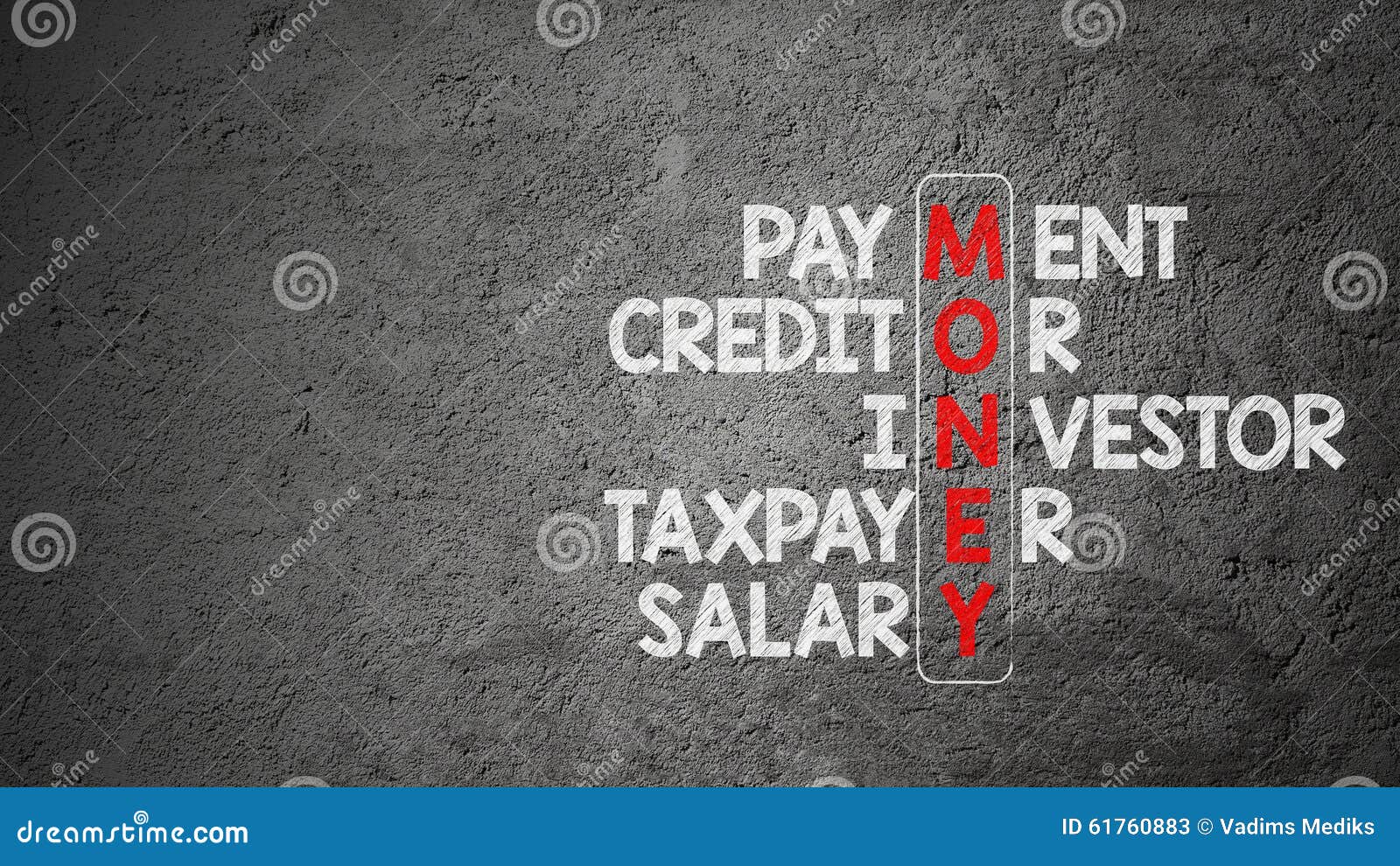 Money concept text stock image. Image of exchange, gray - 61760883