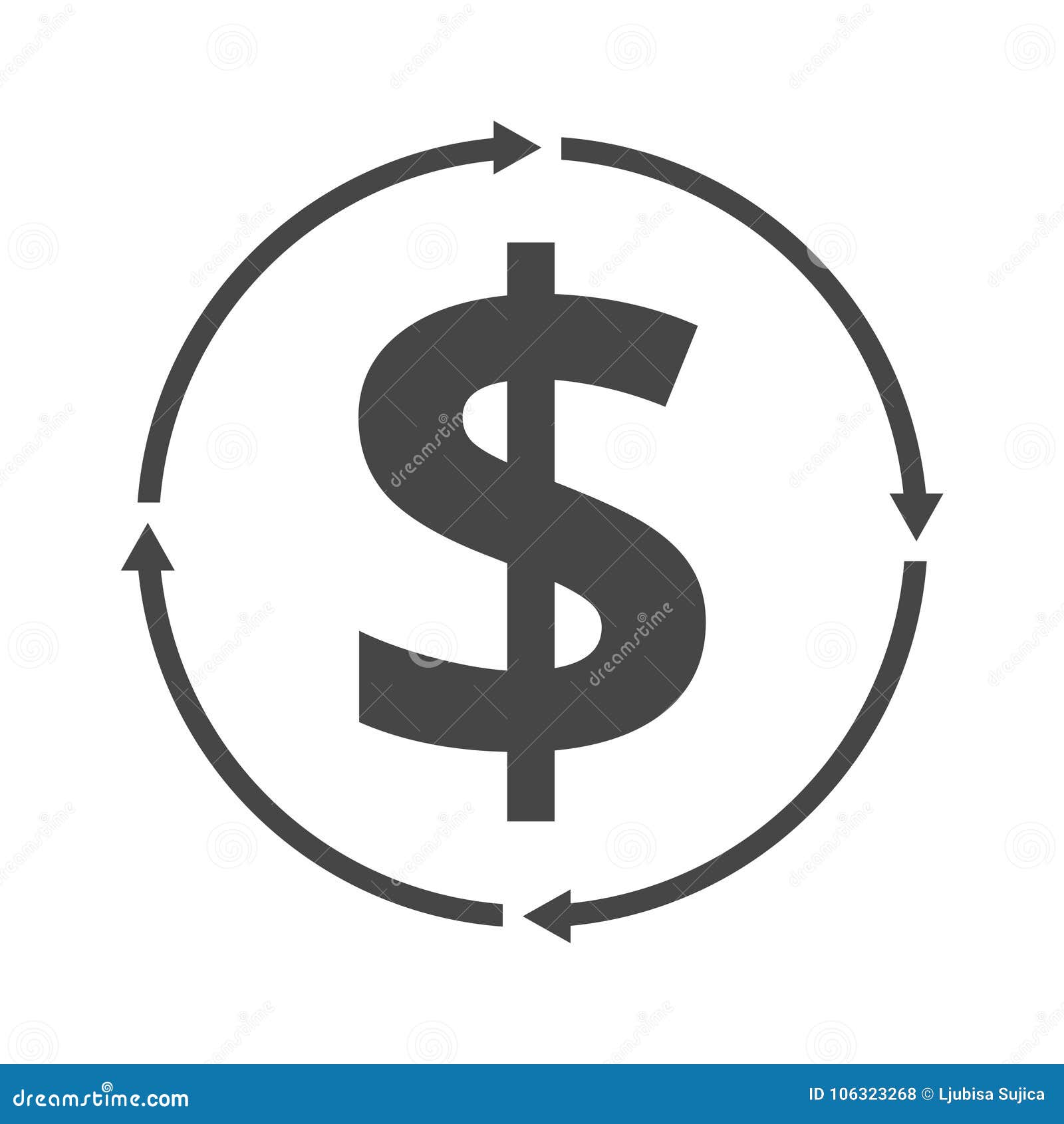 Money convert icon stock vector. Illustration of icon - 106323268