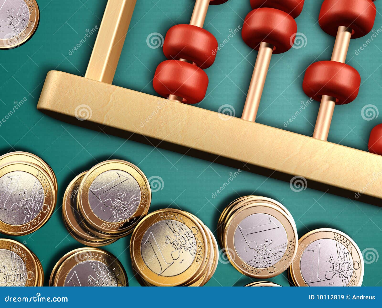Money count stock illustration. Illustration of metal - 10112819
