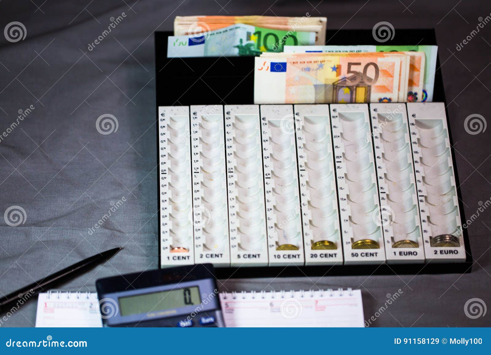 Money Count, Sort, Sorting Device Stock Image - Image of financial ...
