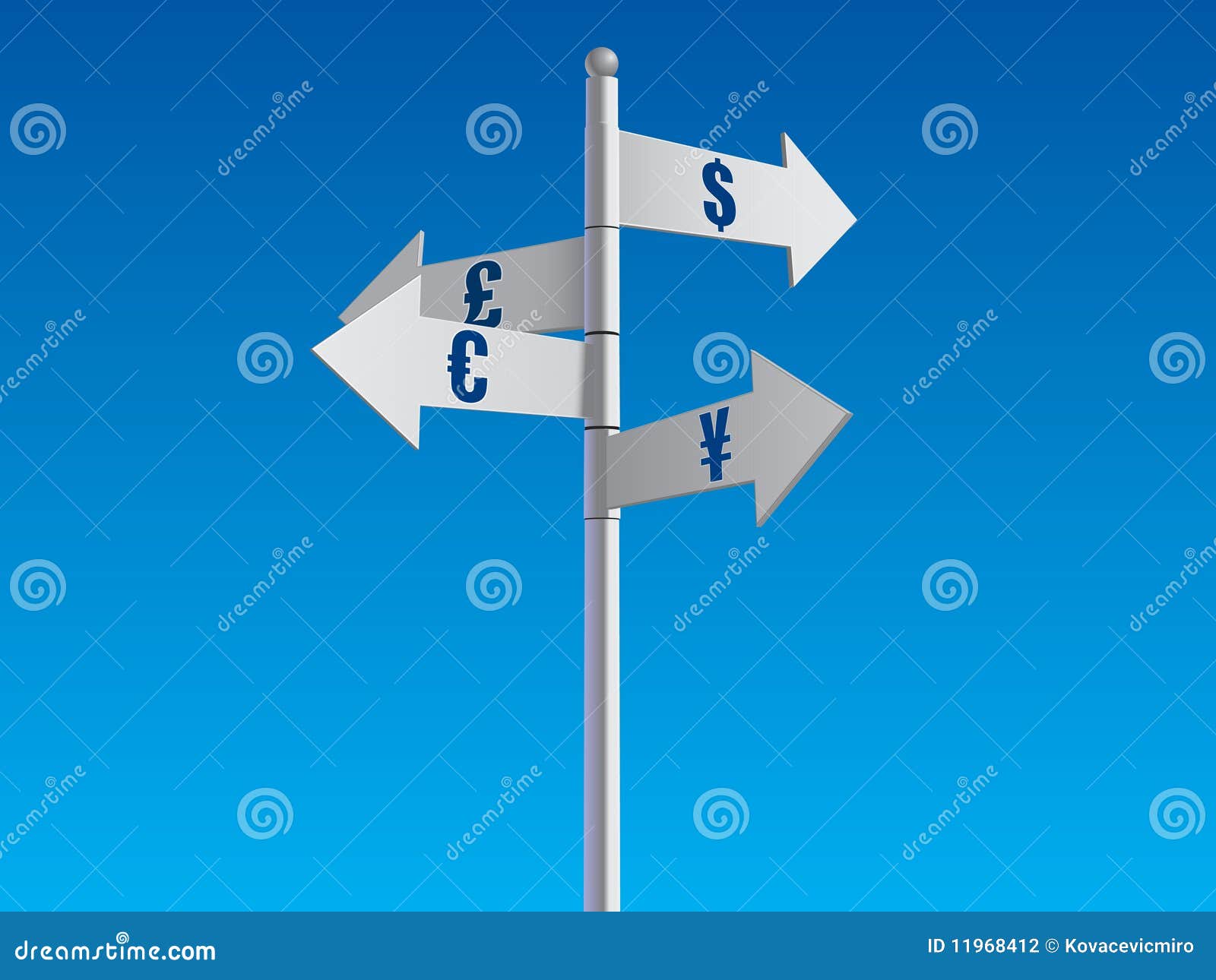 Money crossroad stock illustration. Illustration of payment - 11968412