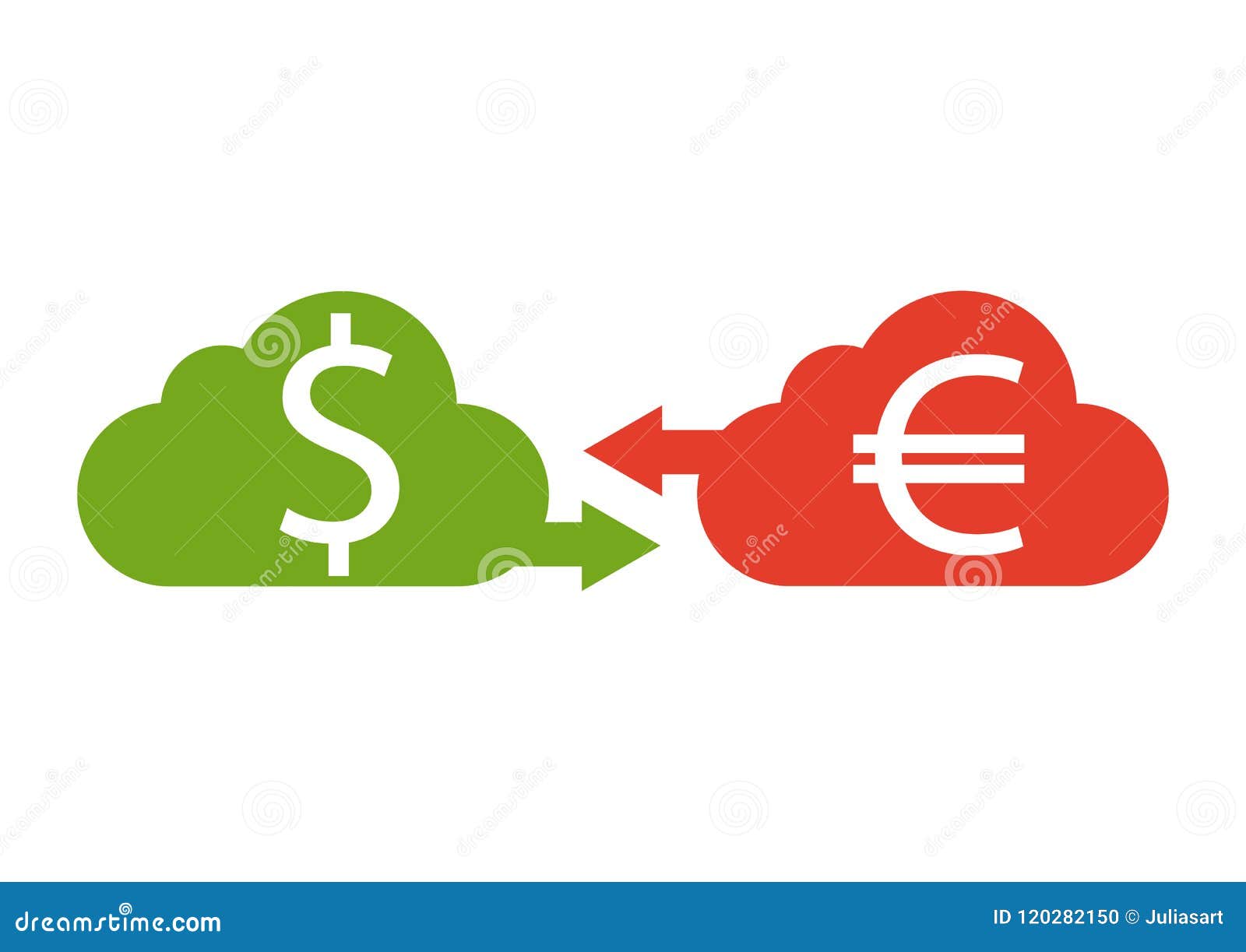 Euro and Dollar Currency. Vector. Money Currency Convert, Icon. Stock ...
