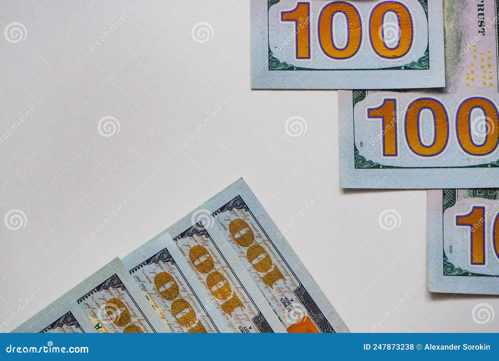 Money, Currency, Several Banknotes of 100 Units Stock Photo - Image of ...