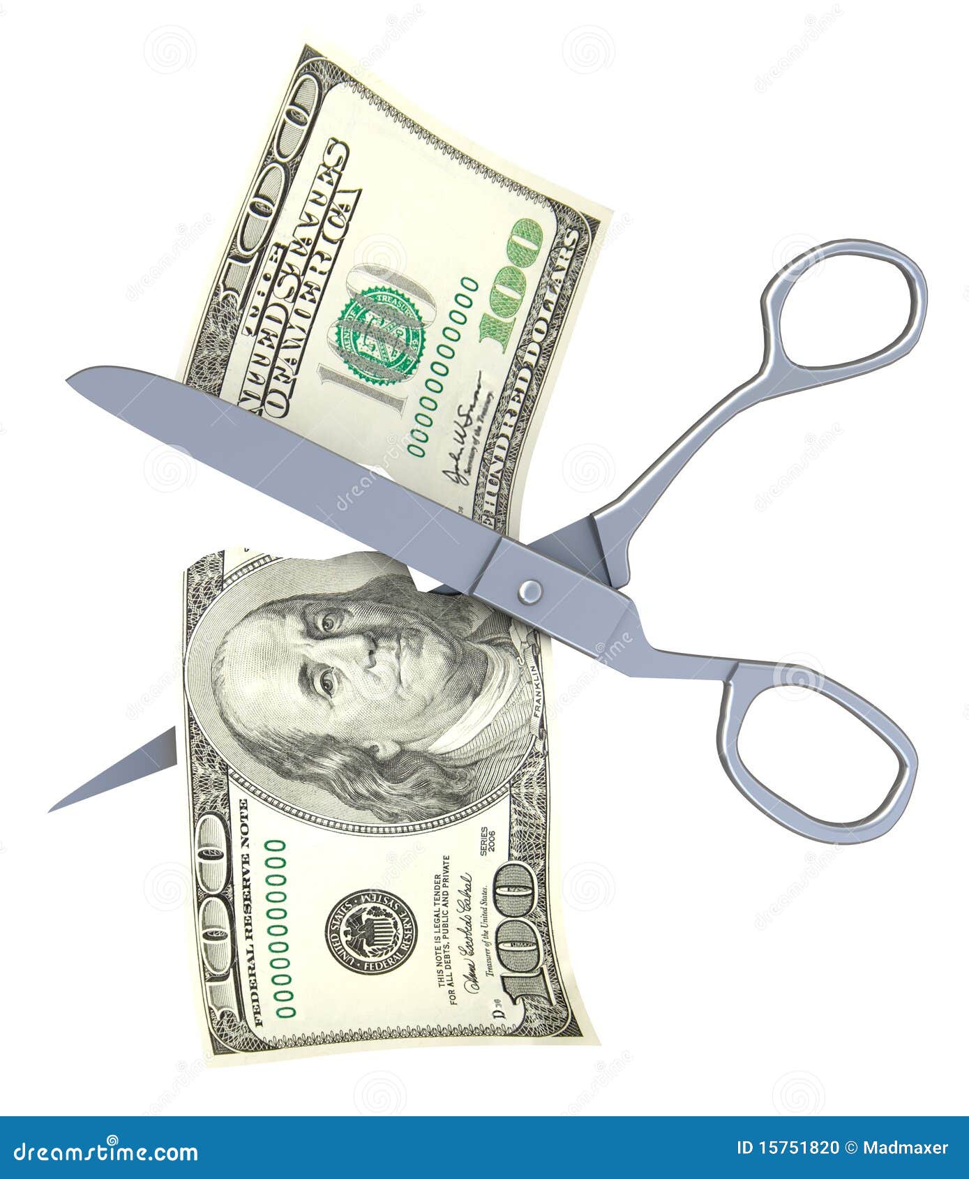 Money cut stock illustration. Illustration of finance - 15751820